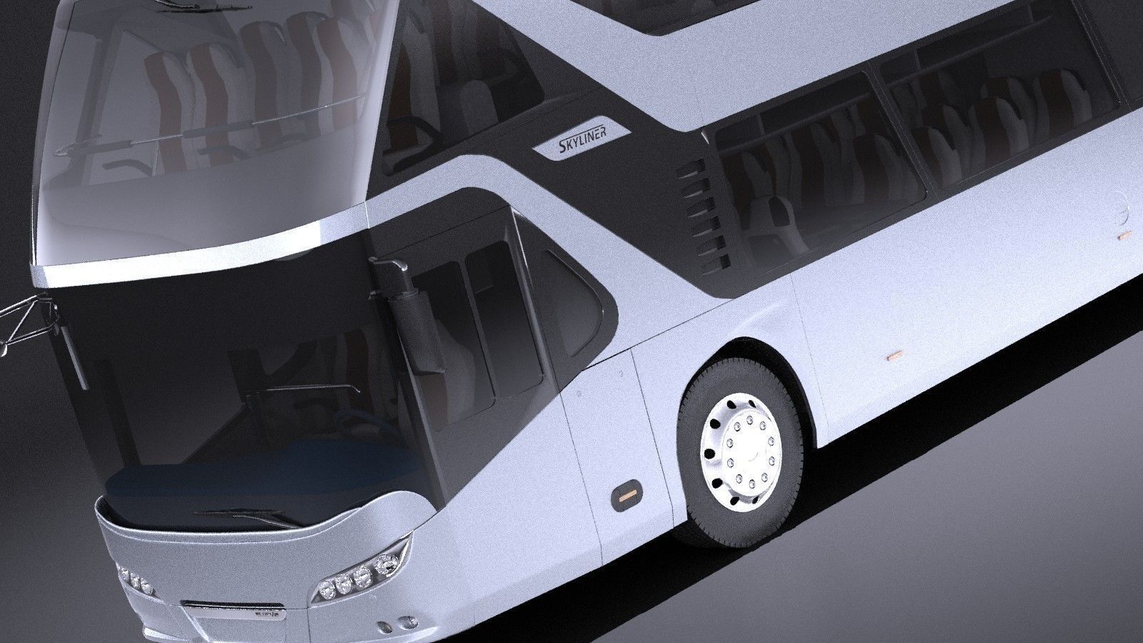 Neoplan Skyliner 2017 Coach Bus VRAY 3D model | CGTrader