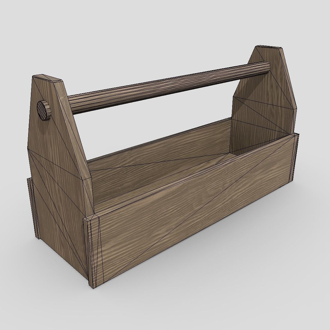 CC0 - Crate 3 wooden tool box free VR / AR / low-poly 3D model | CGTrader