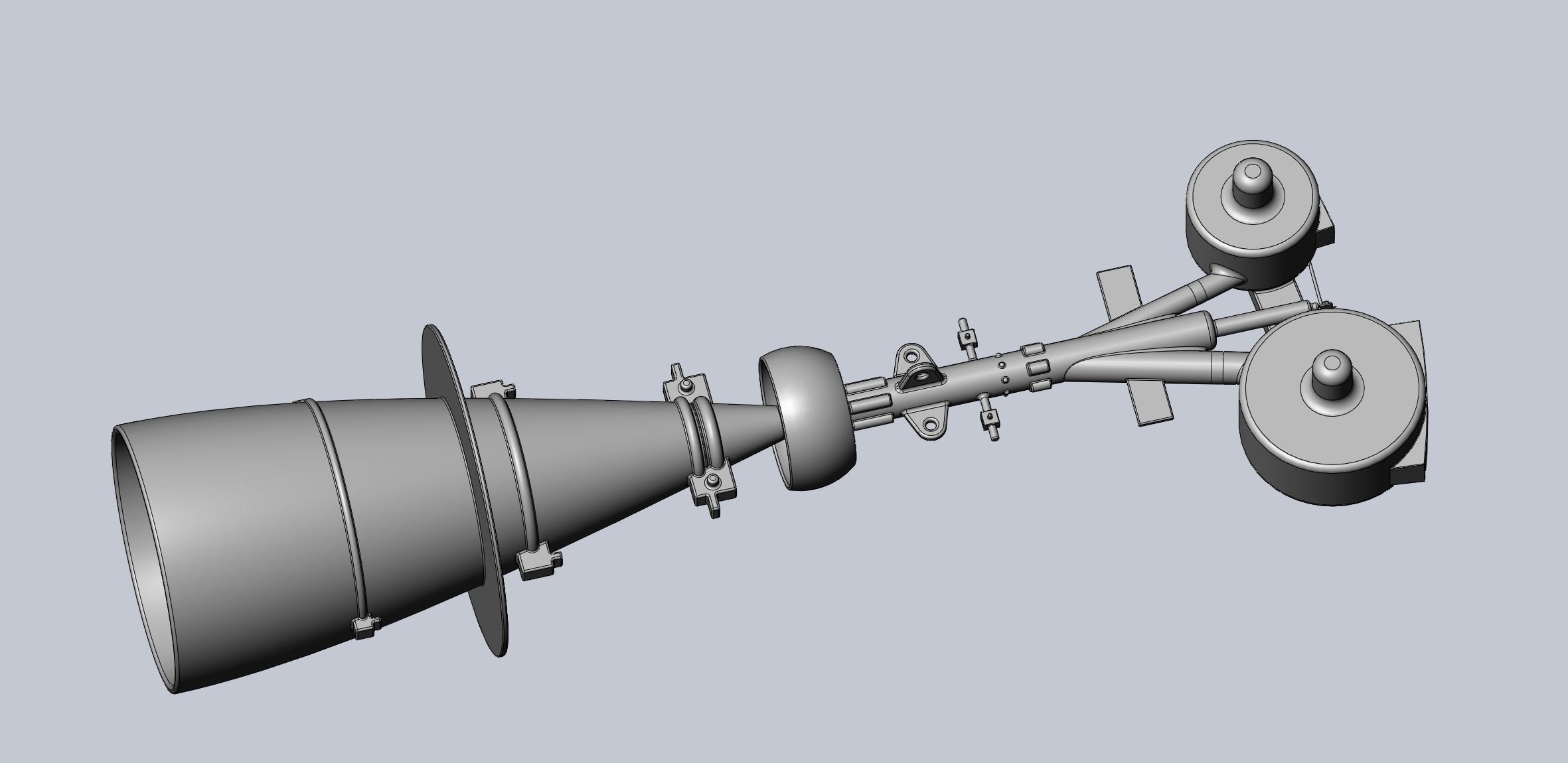 Small Electric Methane Rocket Engine Concept Printable Miniature 3D ...