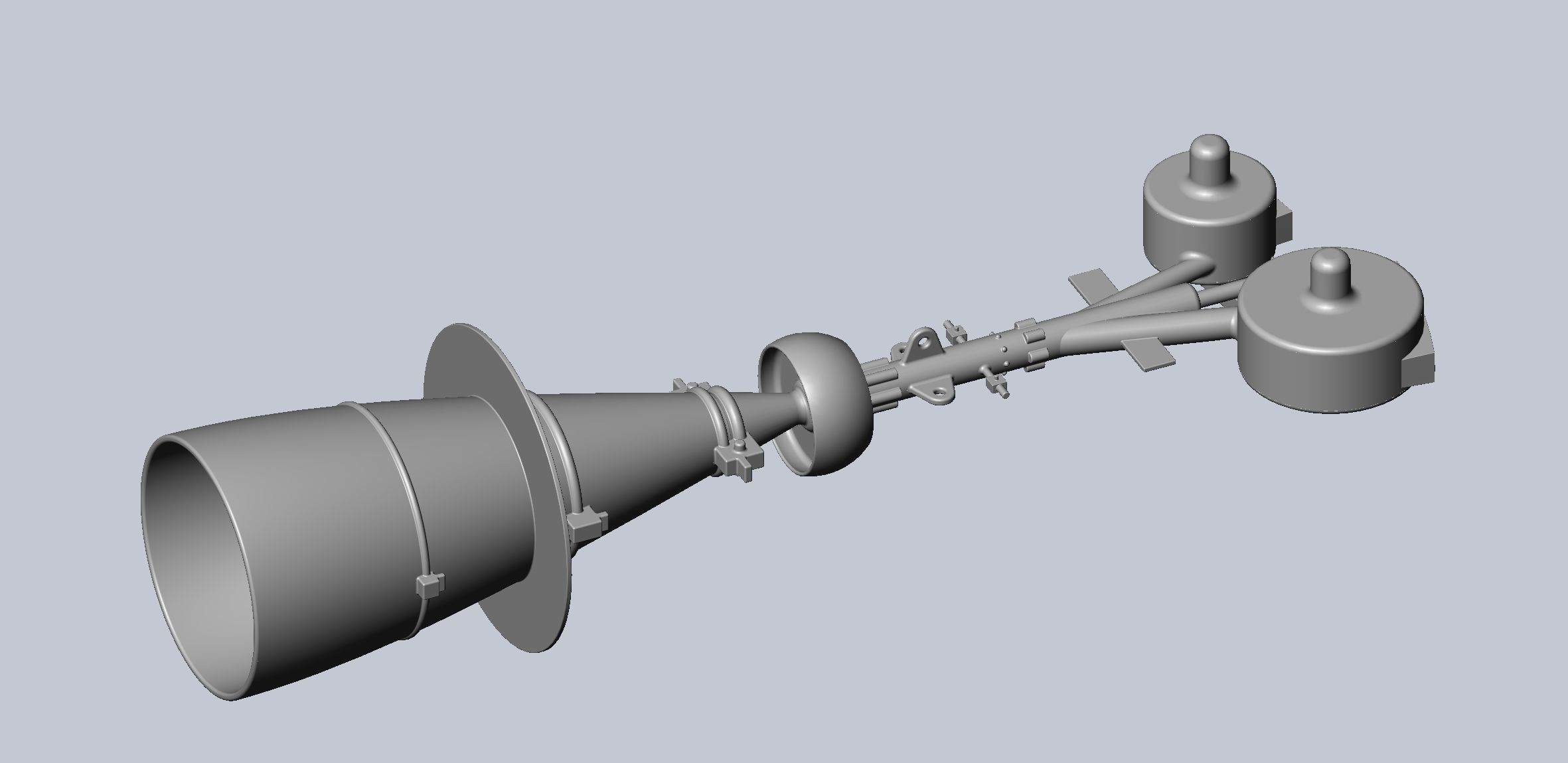 Small Electric Methane Rocket Engine Concept Printable Miniature 3D ...
