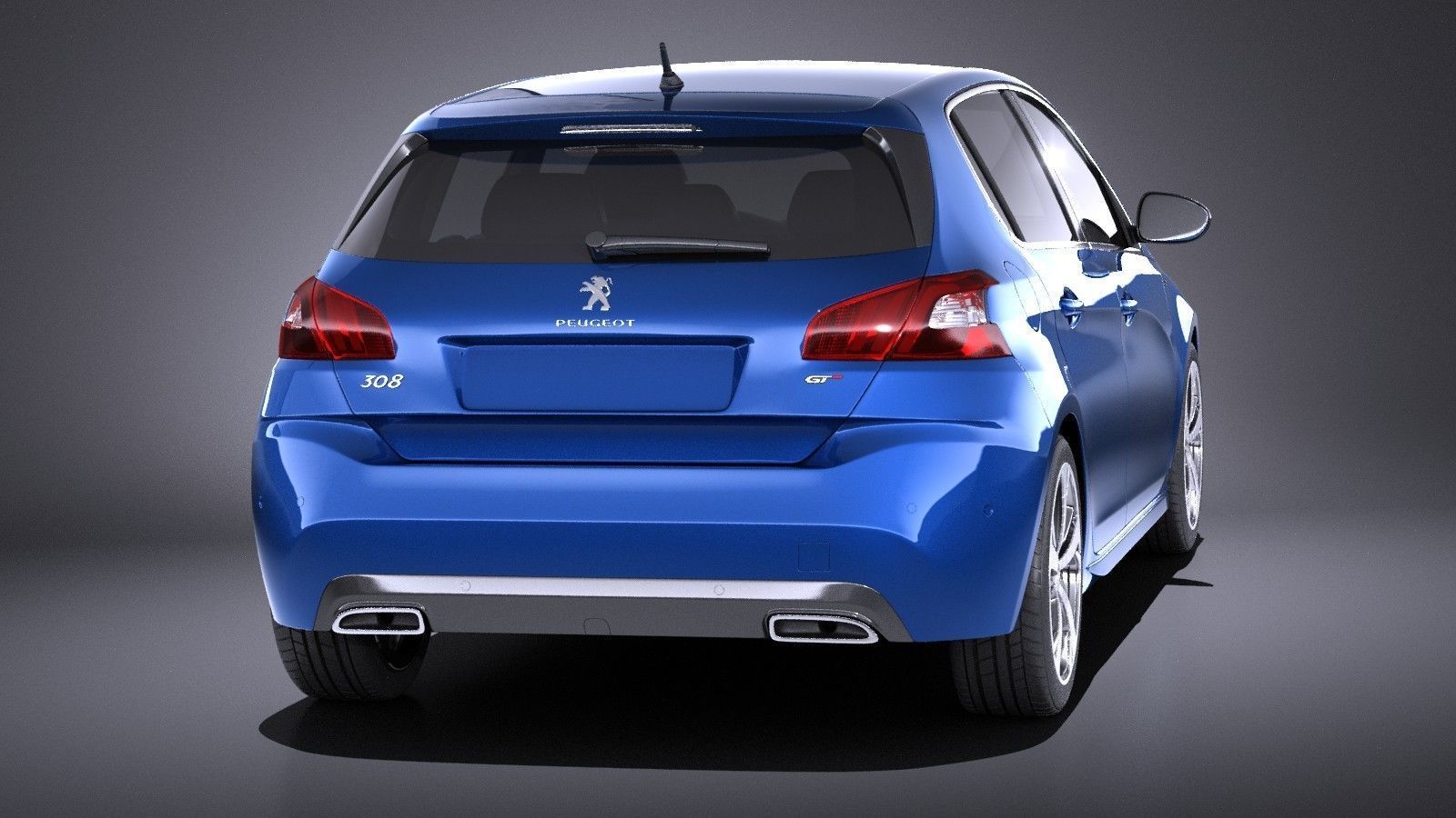 Peugeot 308 GT 2017 VRAY 3D model | CGTrader