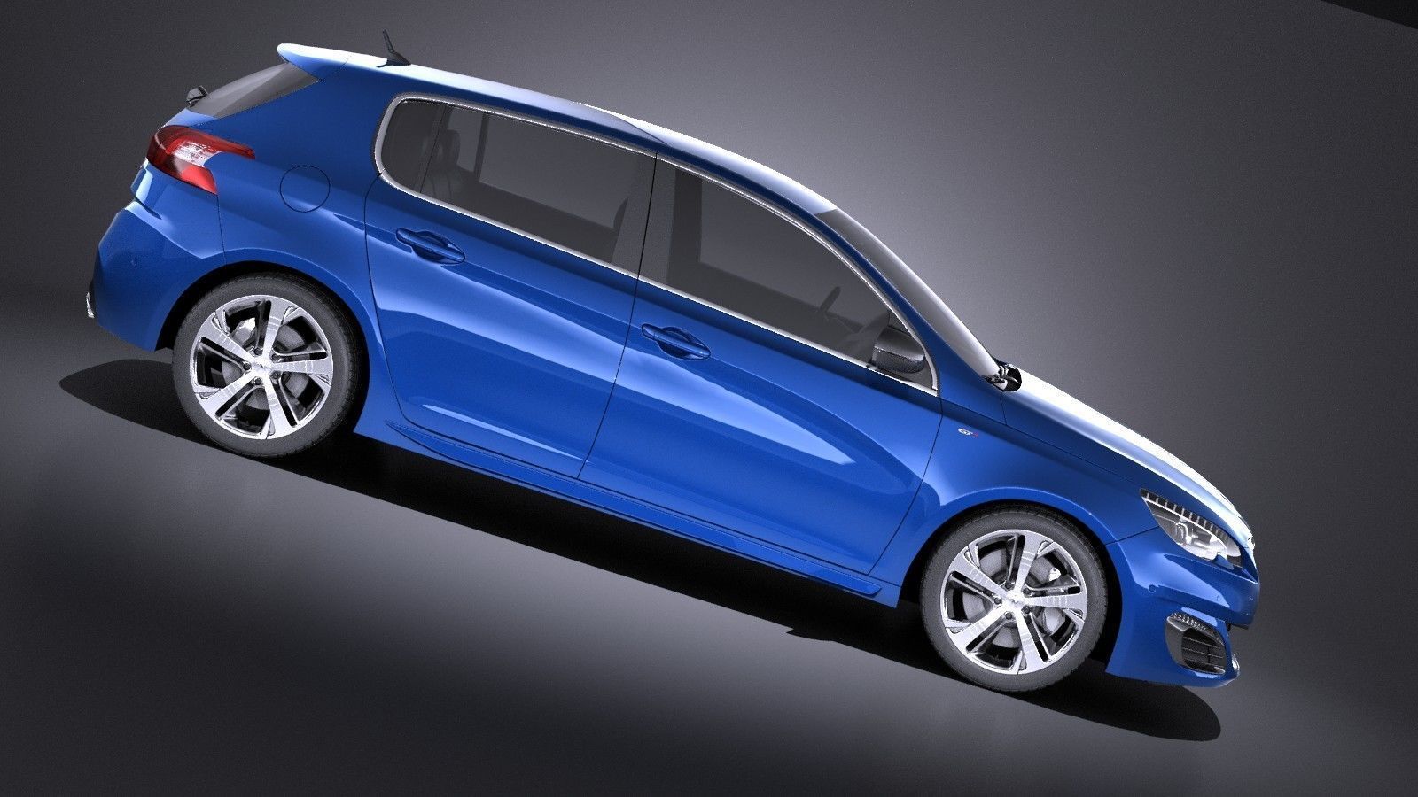Peugeot 308 GT 2017 VRAY 3D model | CGTrader