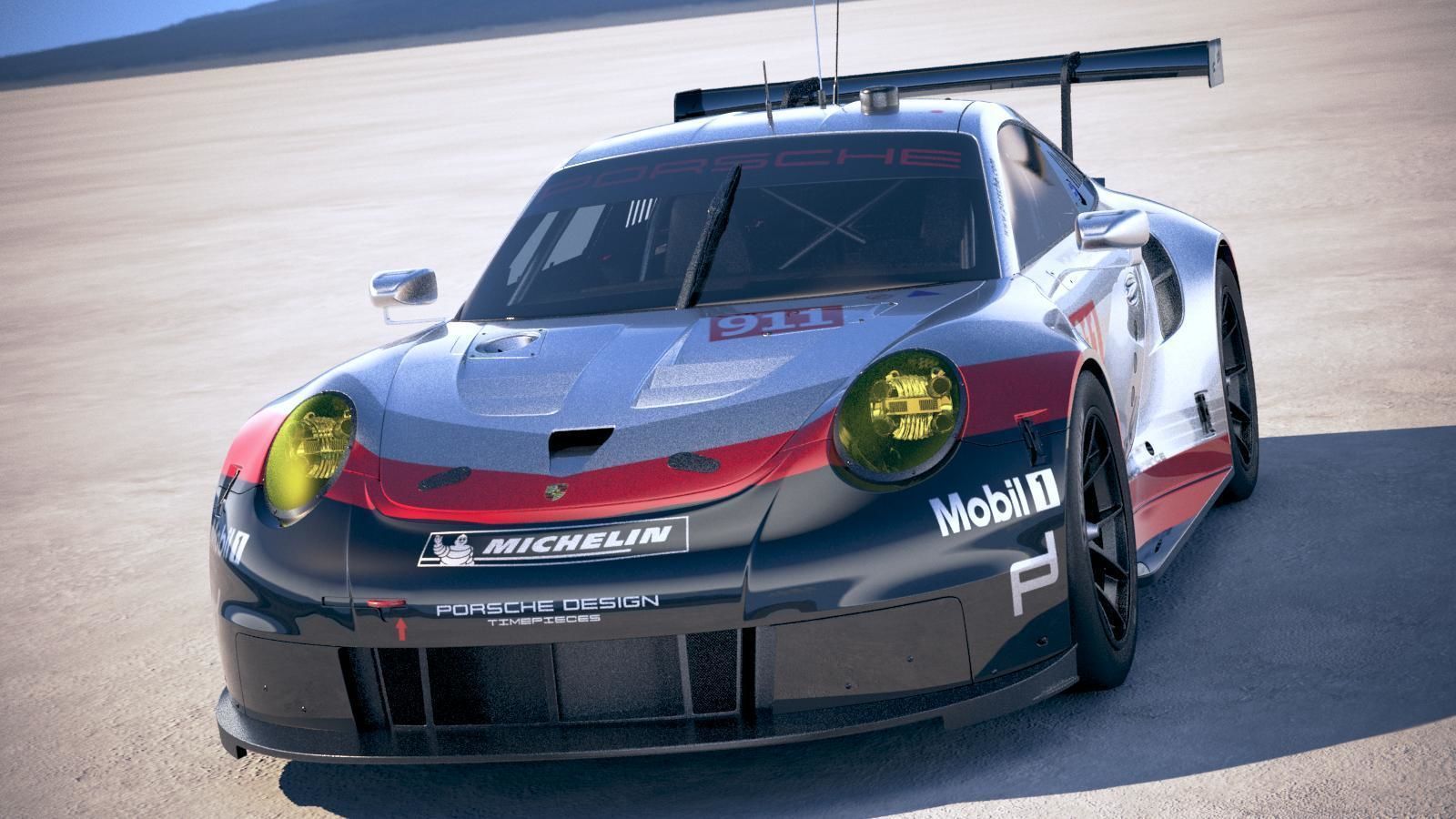 Porsche 911 RSR 2017 3D model | CGTrader