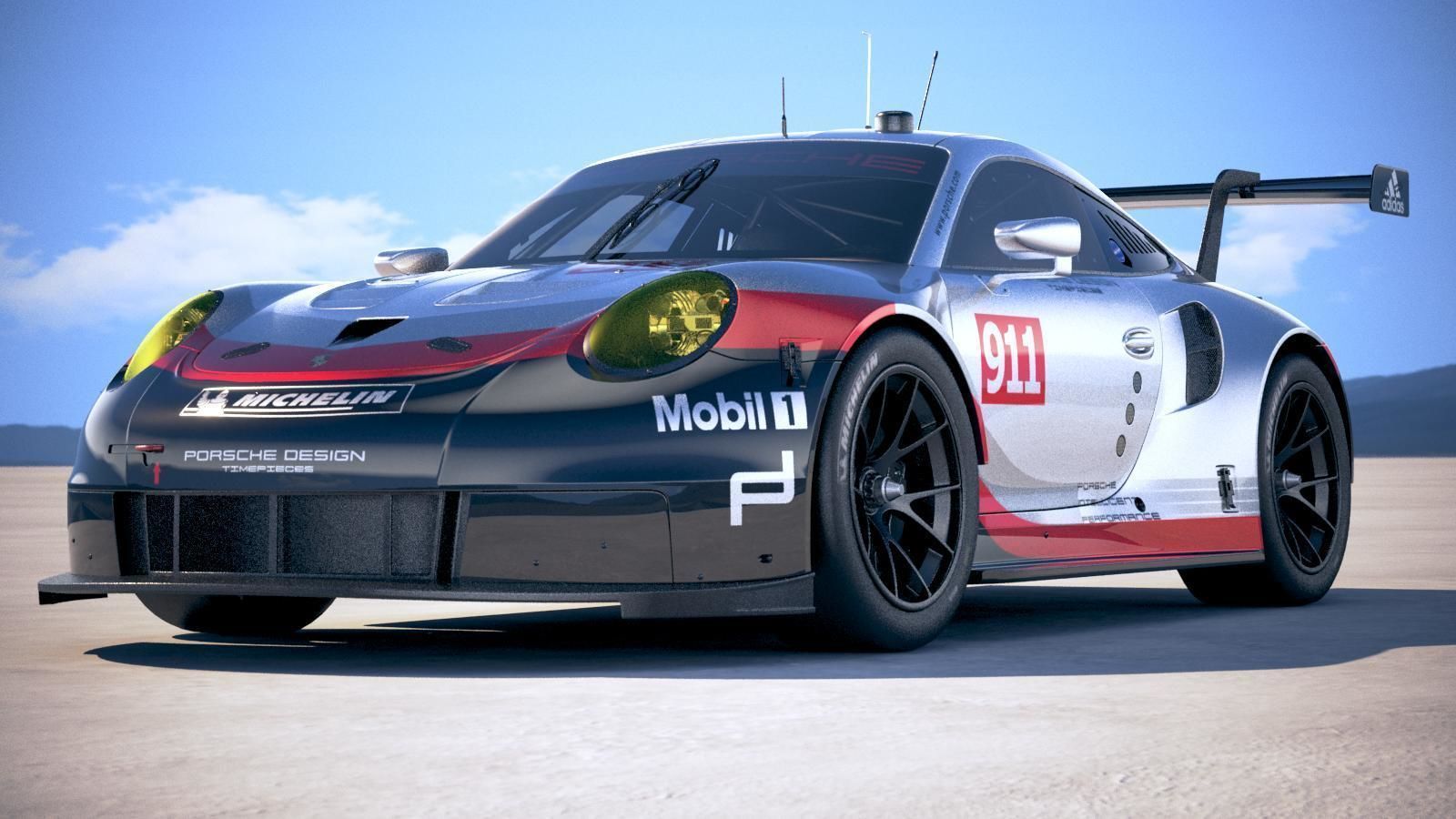 Porsche 911 RSR 2017 3D model | CGTrader