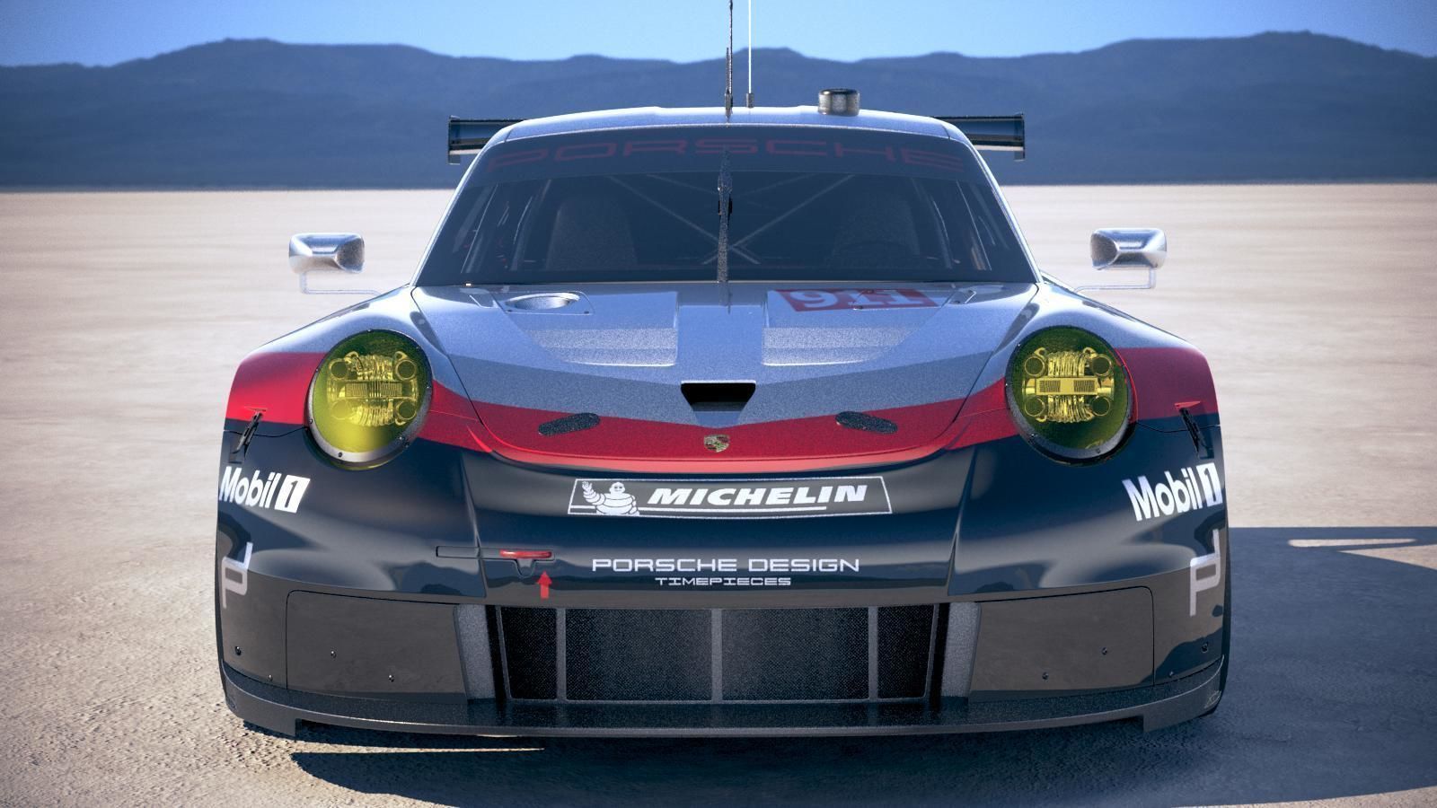 Porsche 911 RSR 2017 3D model | CGTrader