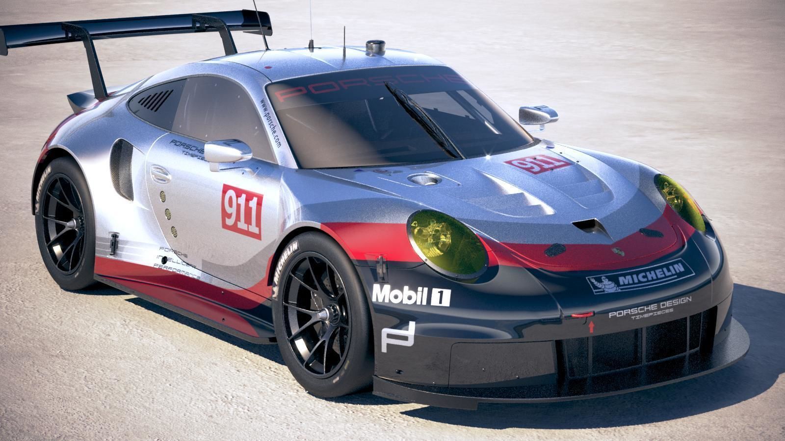 Porsche 911 RSR 2017 3D model | CGTrader