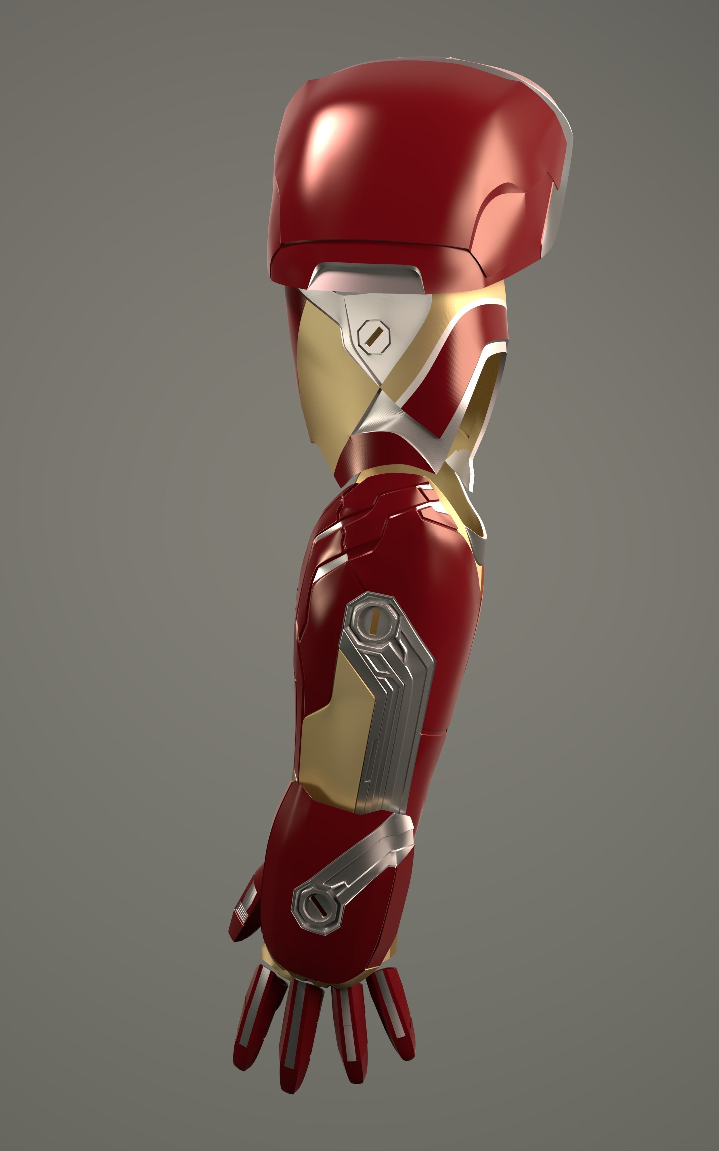 Iron Man Mk46 arm models pack to 3d printing MK0046 Cosplay free 3D ...
