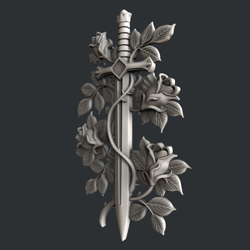 3d Models cnc router and 3d printer sword rosses 3D model | CGTrader