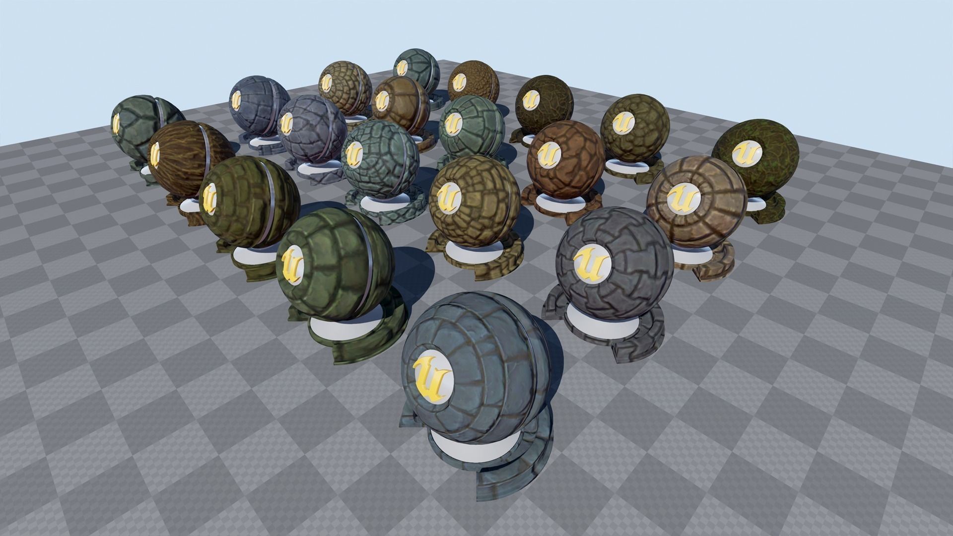 Hand-painted Textures Pack 3D model | CGTrader