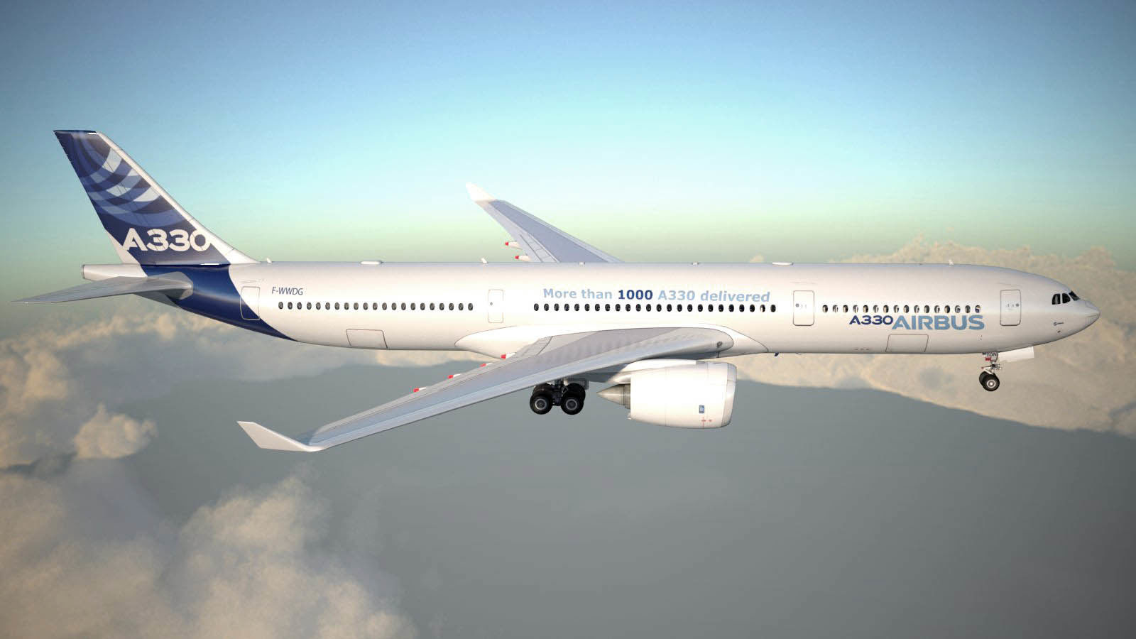 Airbus a330-300 with interior 3D model | CGTrader