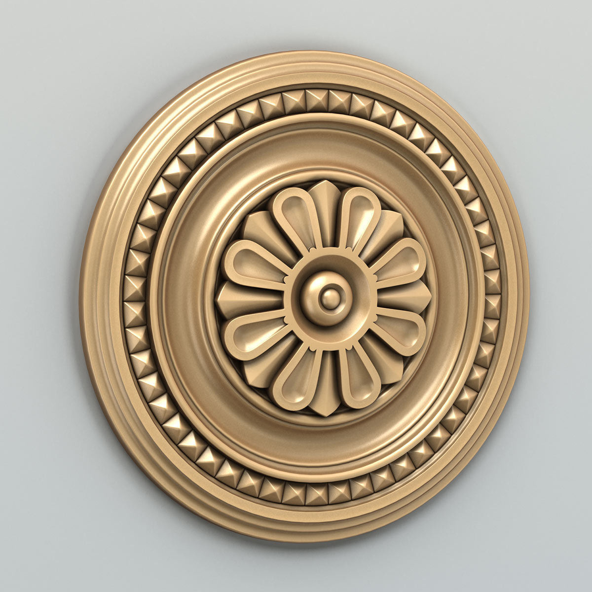 Round rosette 020 3D model | CGTrader