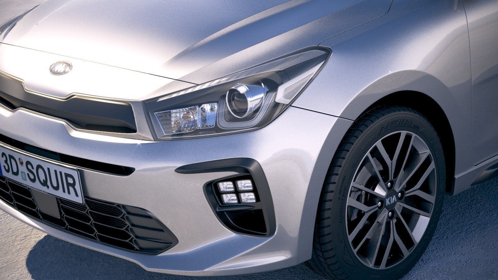 Kia Rio GT Line 2018 3D model | CGTrader