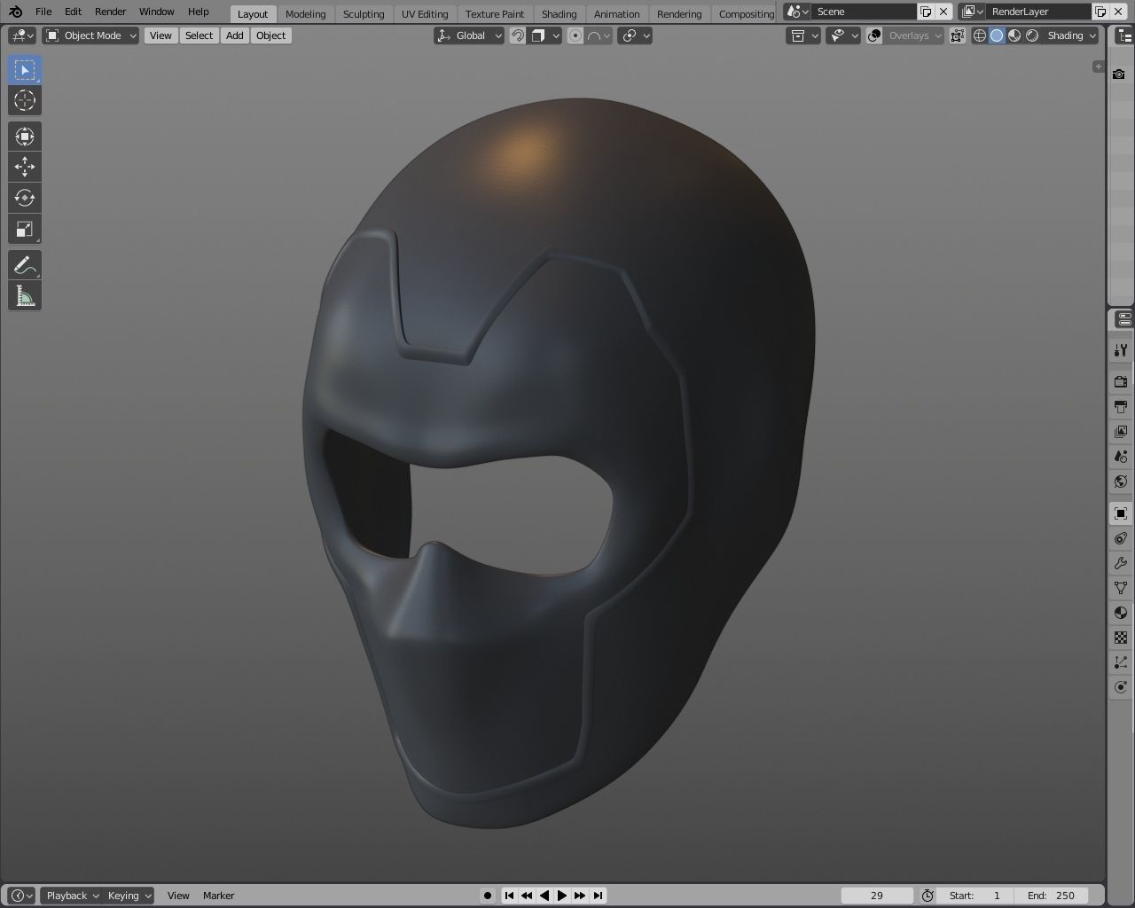 Avengers Endgame Ronin Hawkeye armor and helmet FULL set cosplay 3D ...