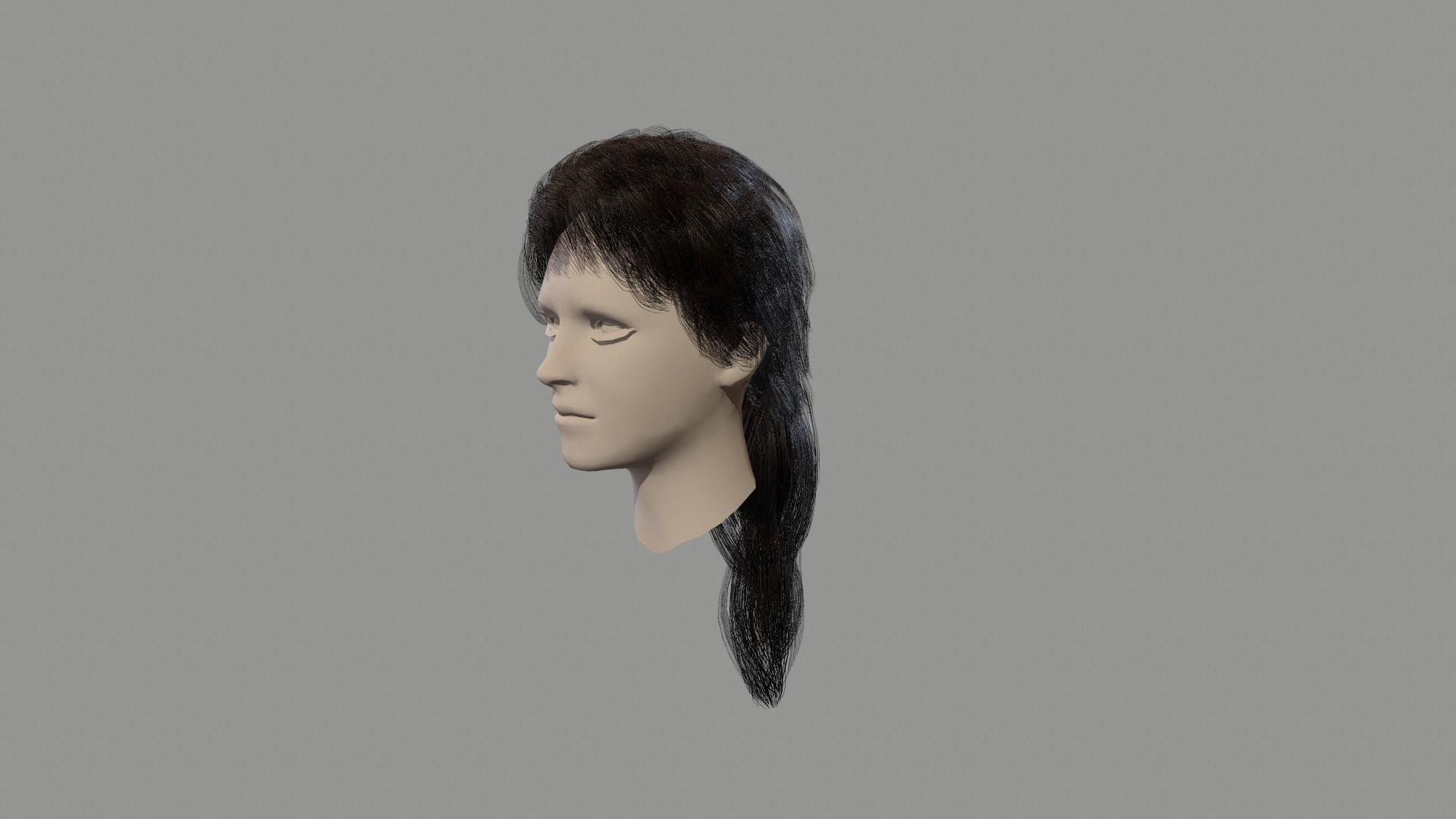 3D model wizard long hair low poly VR / AR / low-poly | CGTrader