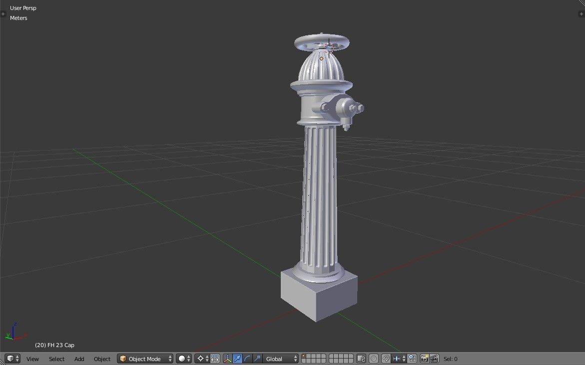 Fire Hydrant 23 - Vintage Victorian Age Fireplug 3D model | CGTrader