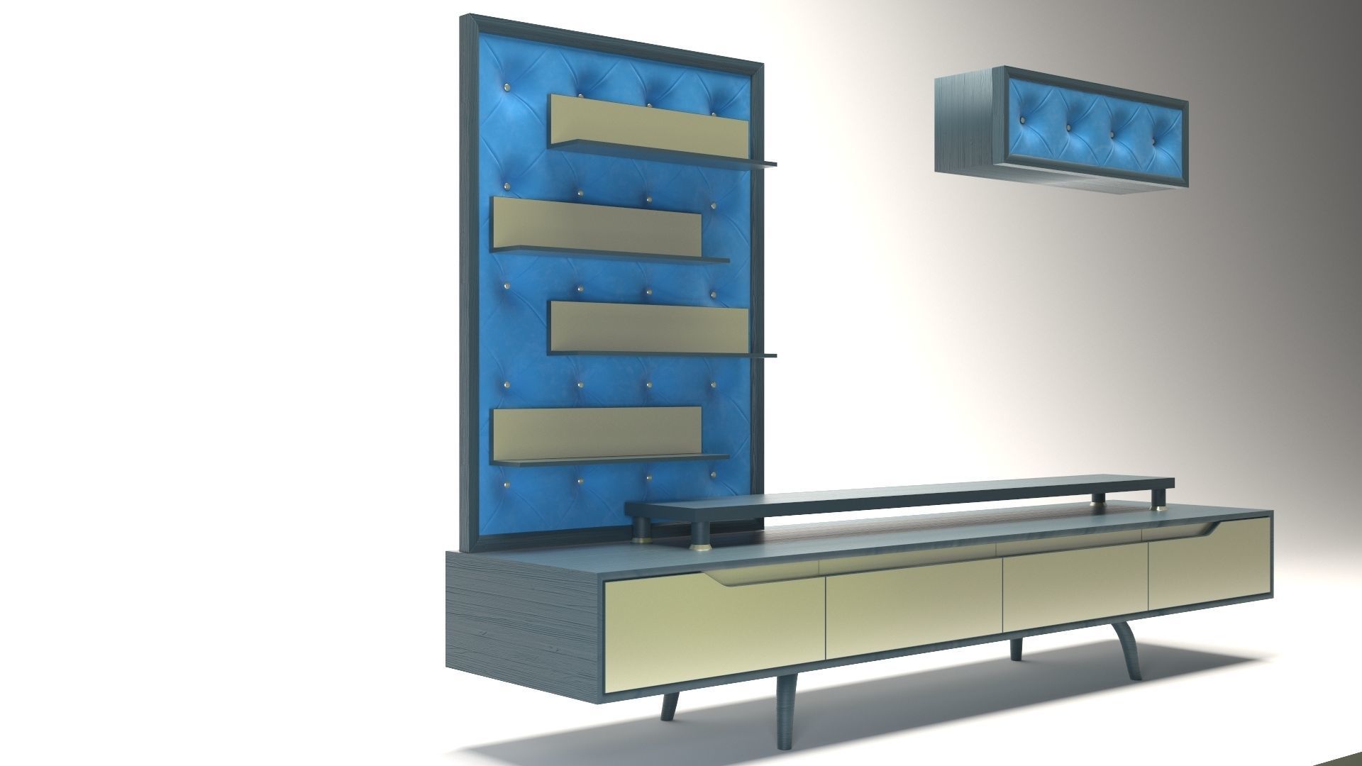 Realistic Chester Tv Unit 3D model | CGTrader