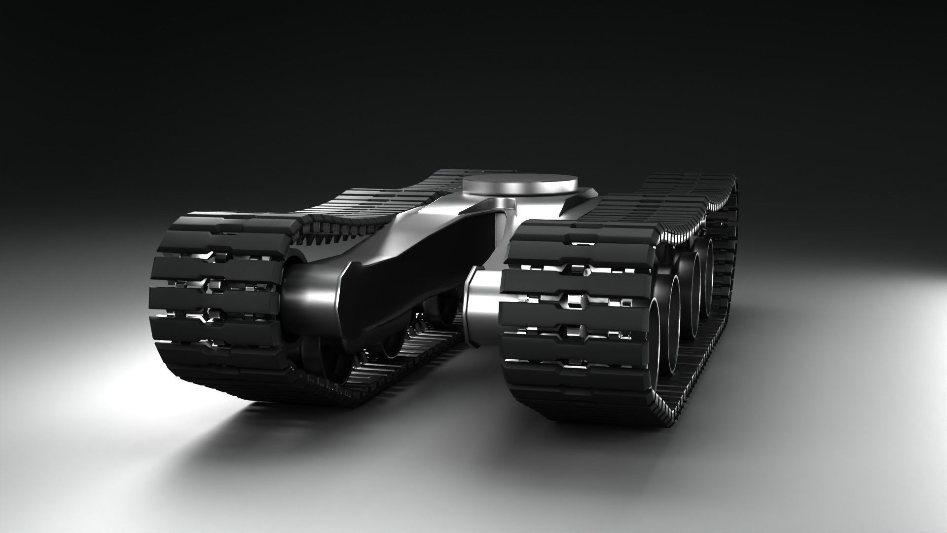 3D model Suspension tracks construction vehicle VR / AR / low-poly ...