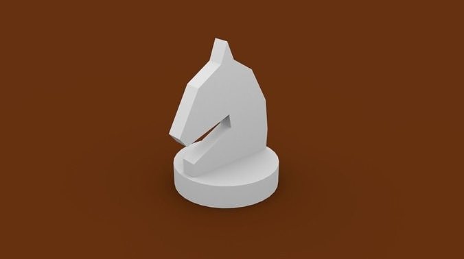 3D model Knight Chess Piece VR / AR / low-poly | CGTrader