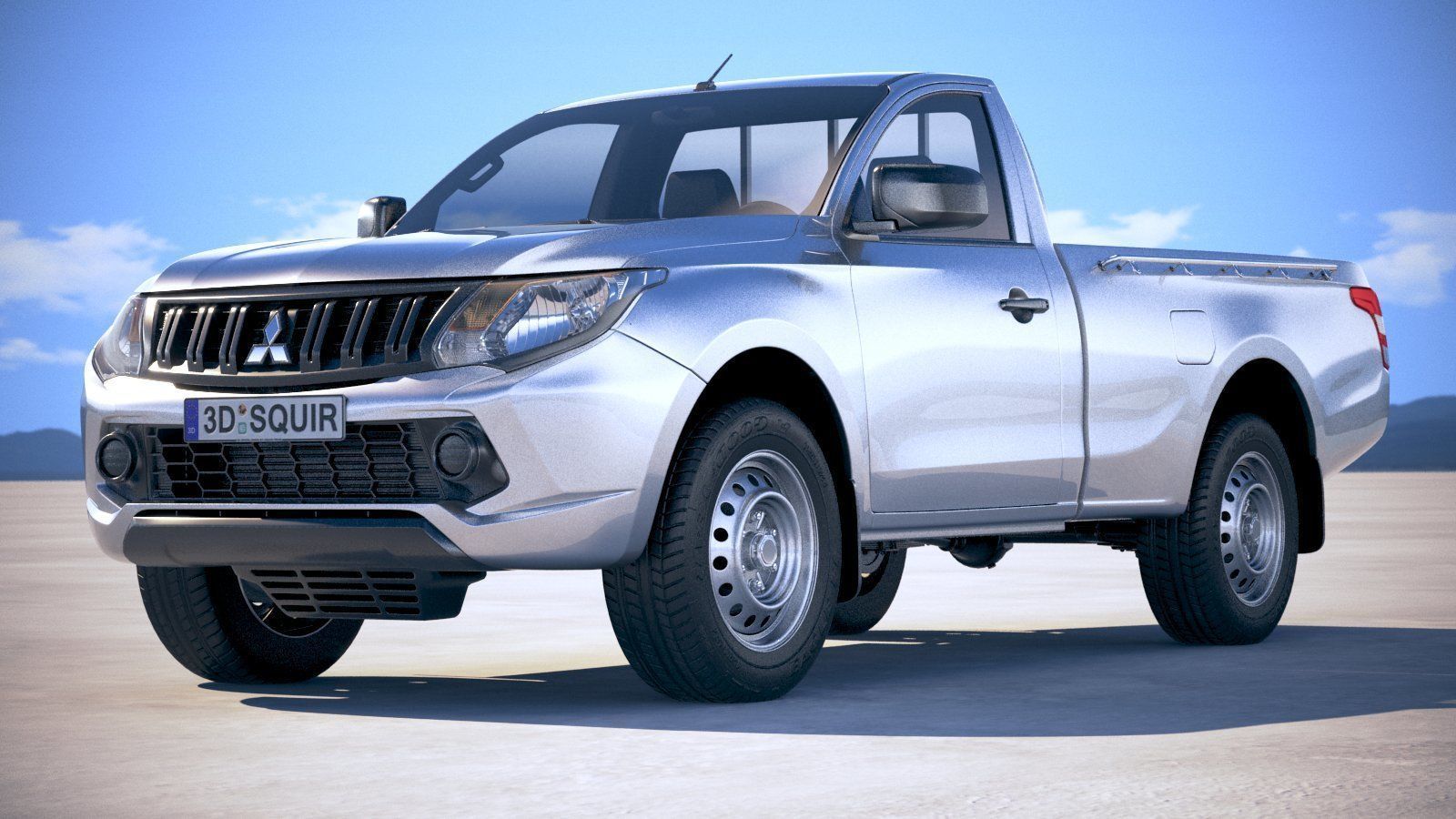 Mitsubishi L200 single cab 2016 3D model | CGTrader