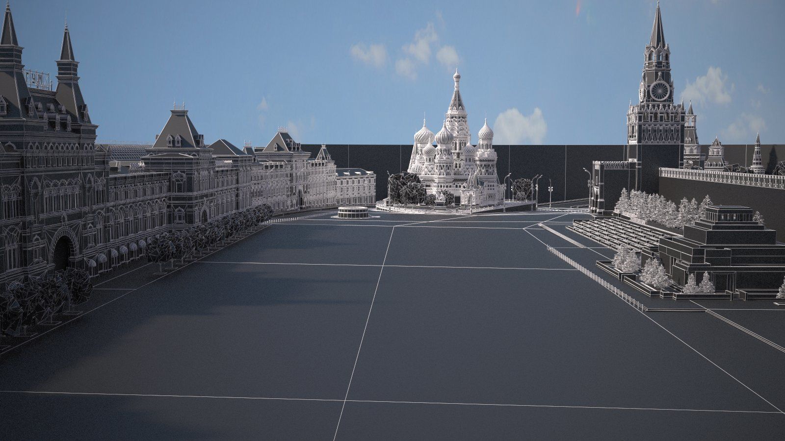 Moscow Red Square Russia 3D model | CGTrader
