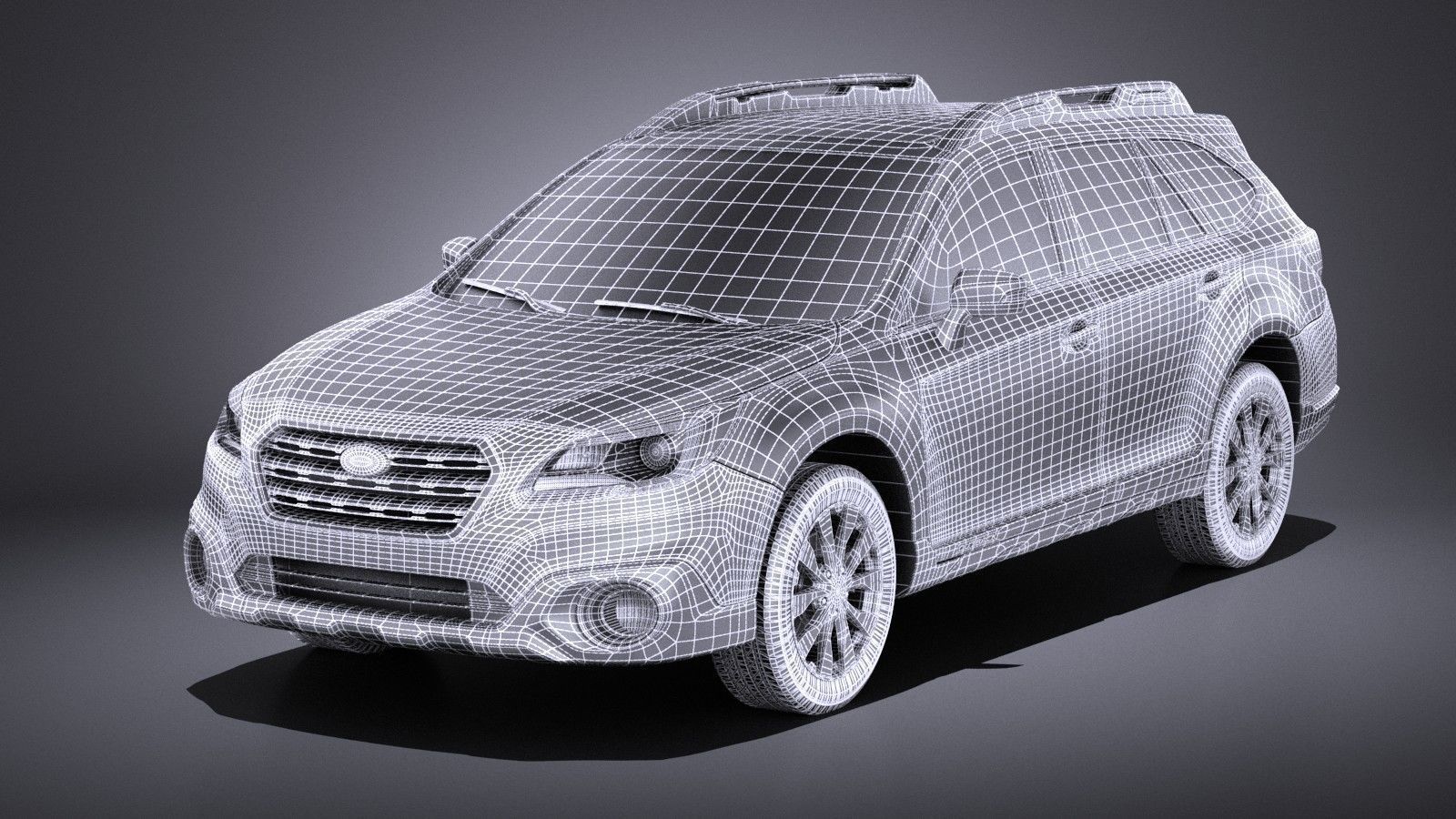 Subaru Outback 2017 VRAY 3D model | CGTrader