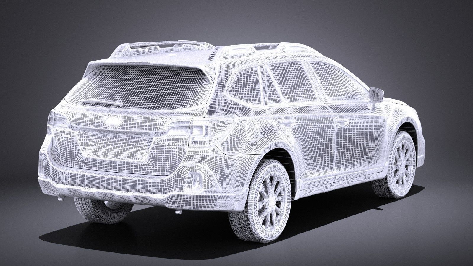 Subaru Outback 2017 VRAY 3D model | CGTrader