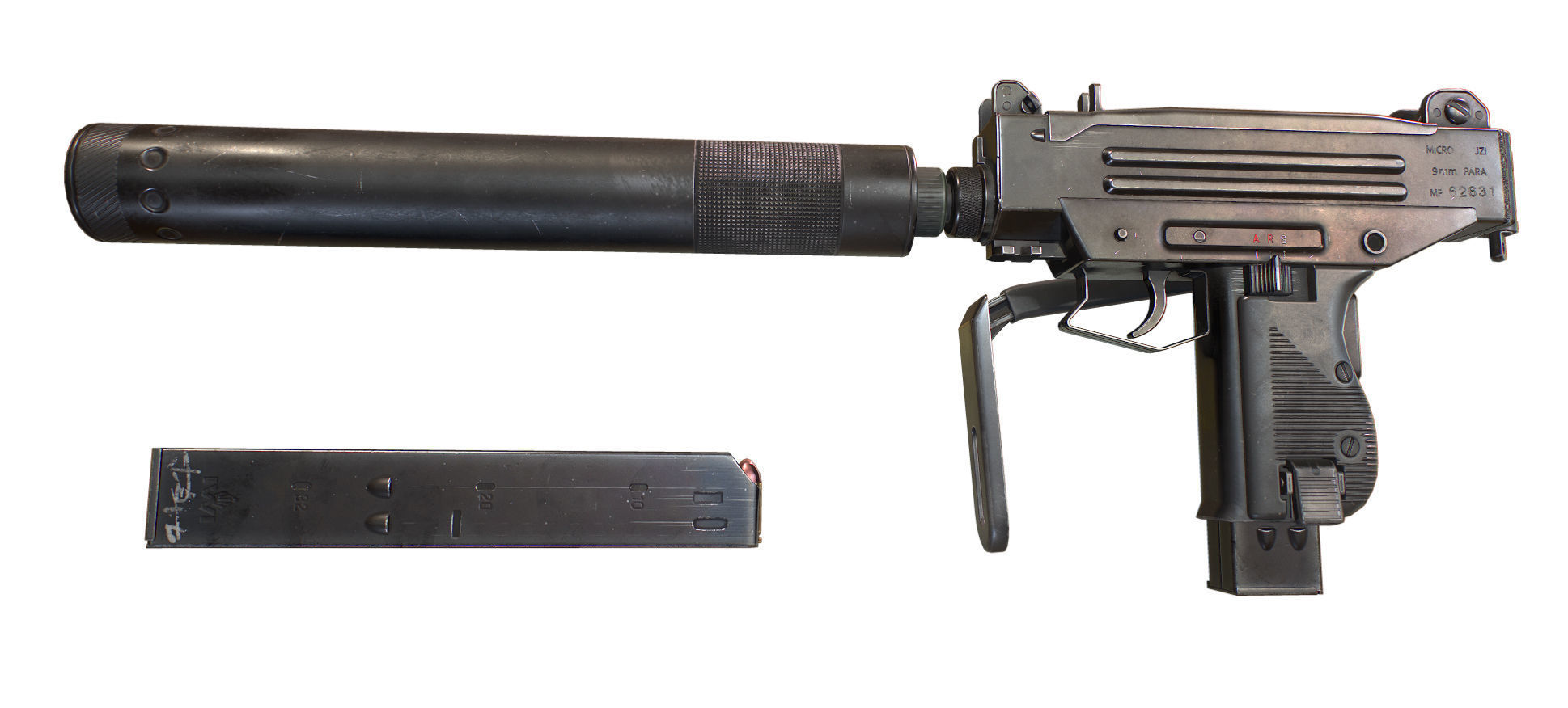 3D model Micro Uzi VR / AR / low-poly | CGTrader