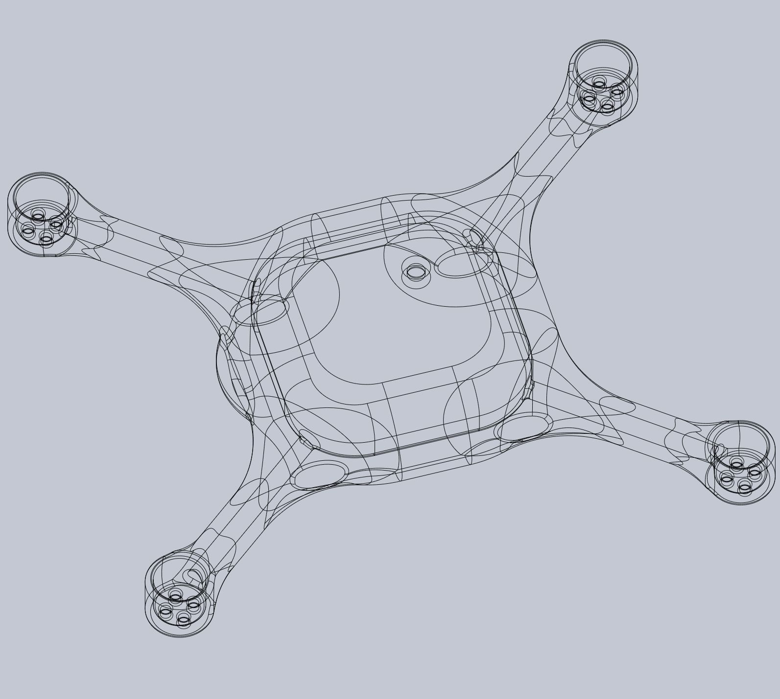 Simple Drone Body 3D model 3D printable | CGTrader