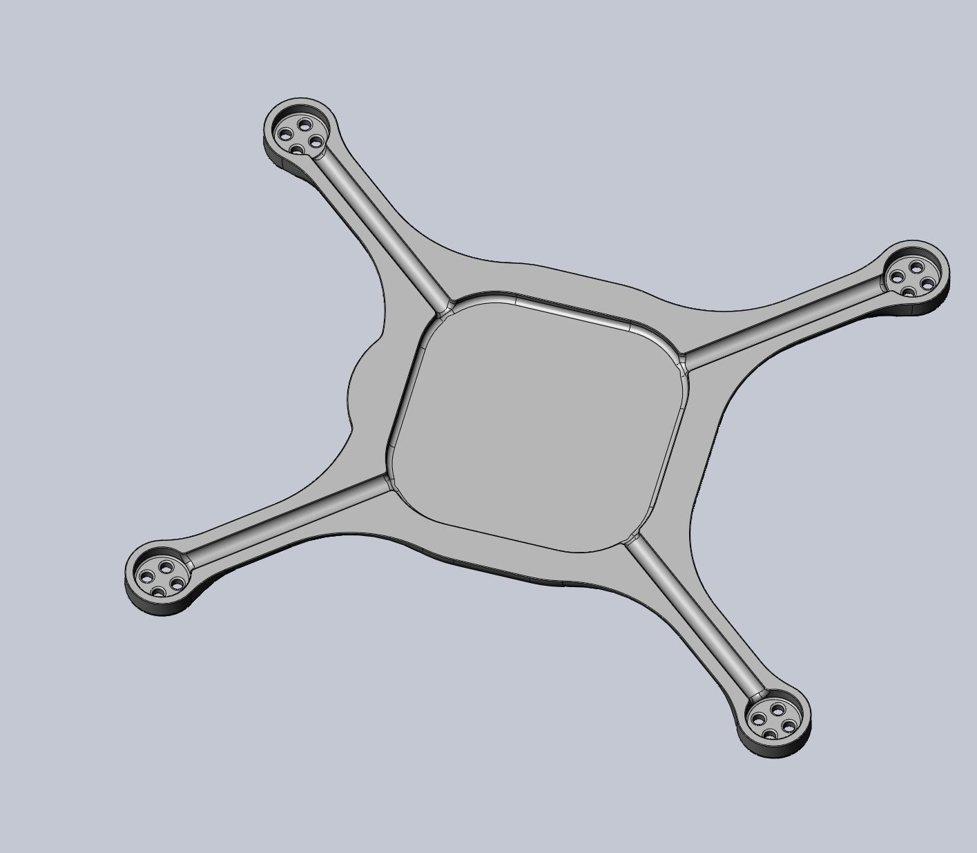 Simple Drone Body 3D model 3D printable | CGTrader