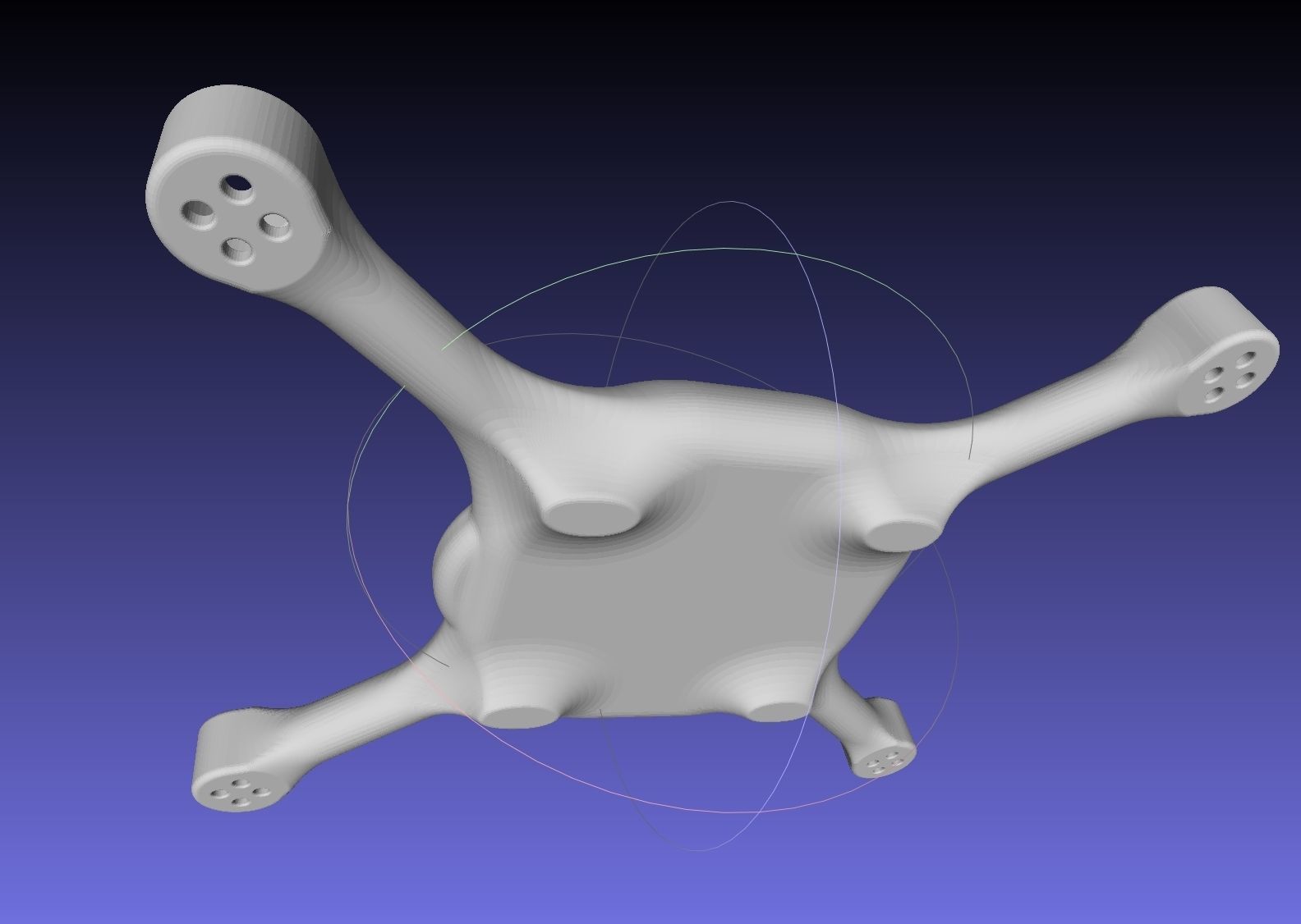 Simple Drone Body 3D model 3D printable | CGTrader