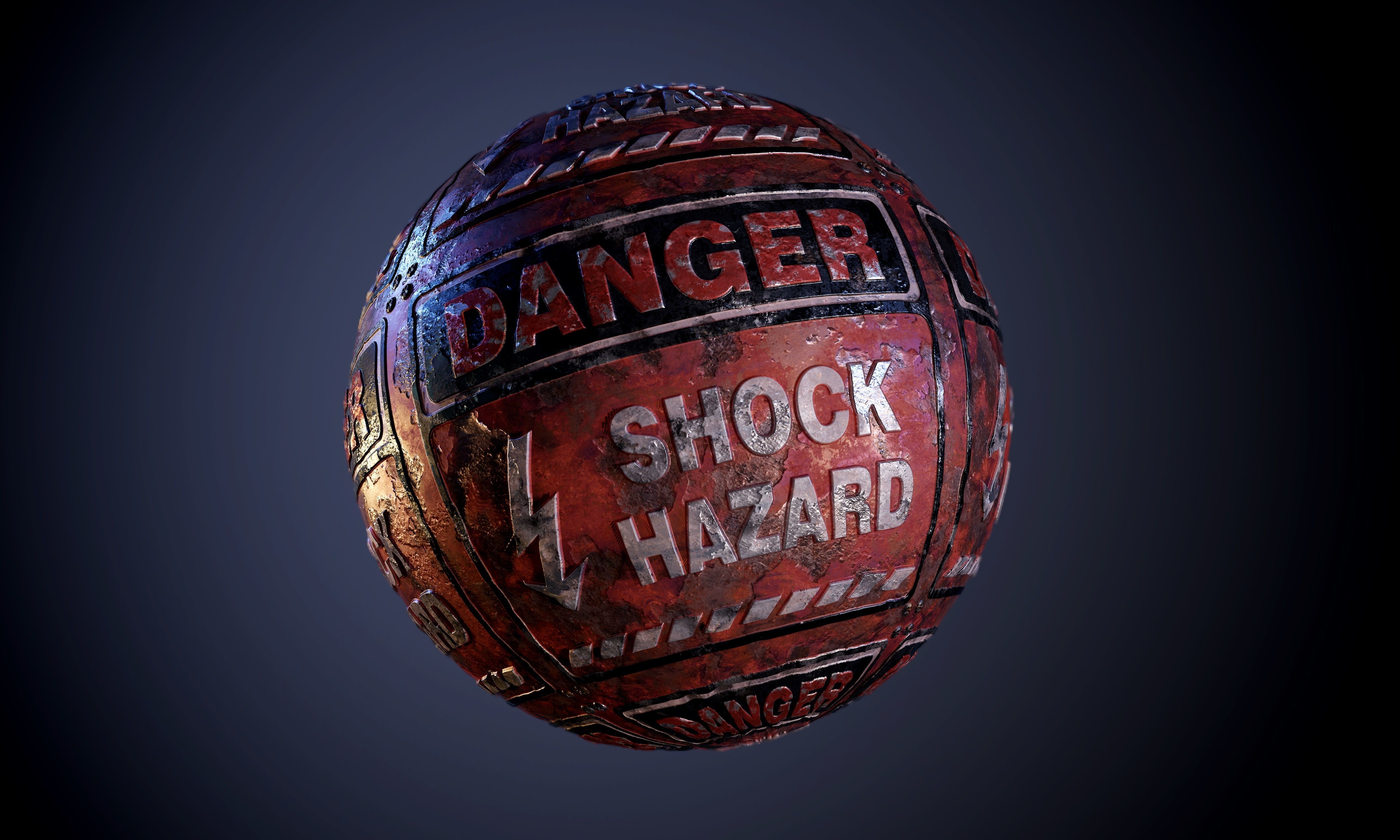 Danger Hazard Sign Seamless PBR Texture Pack Texture | CGTrader