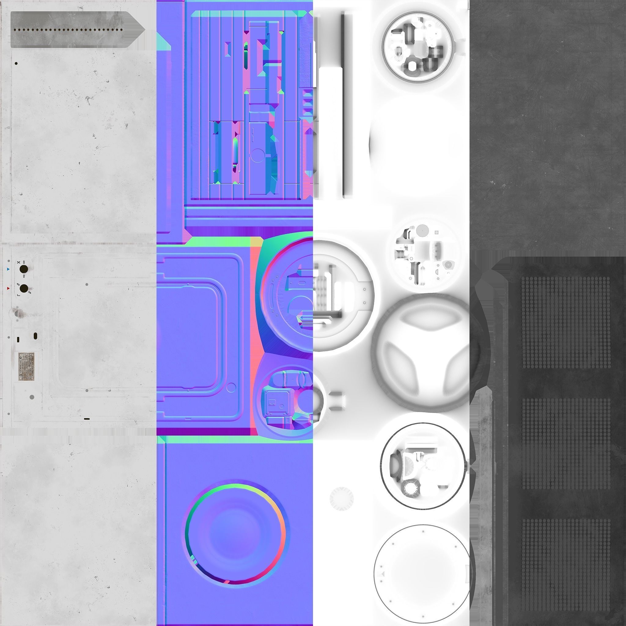 3D model Soviet washing machine Ryatka-Automatic VR / AR / low-poly ...