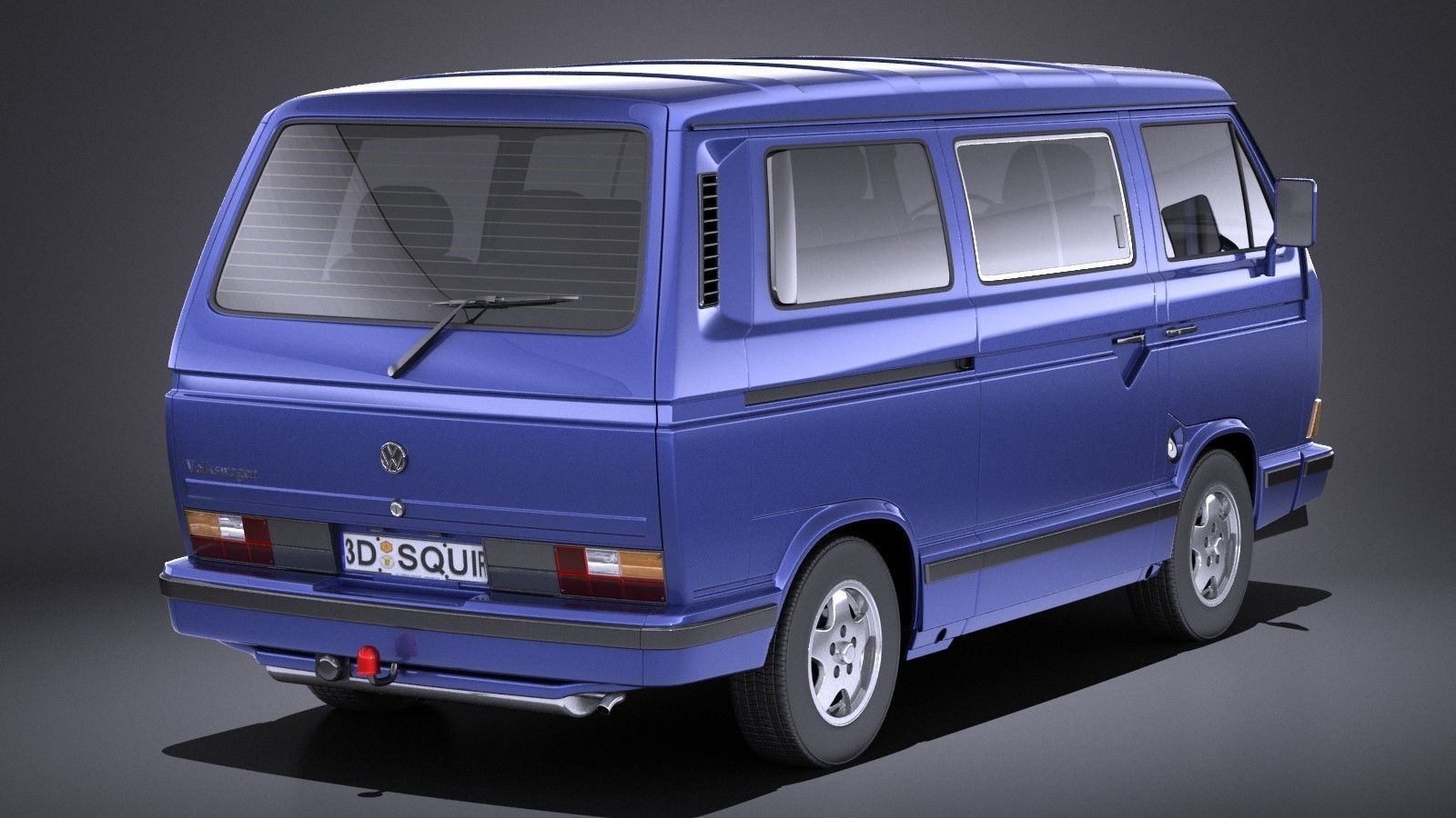 Volkswagen T3 Limited Last Edition 2002 VRAY 3D model | CGTrader