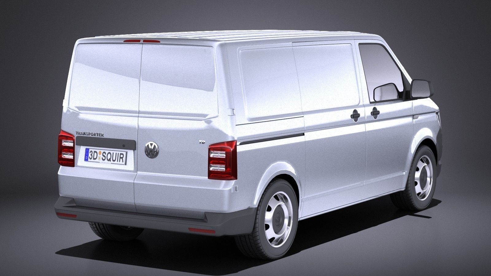 Volkswagen Transporter Panel Van T6 2016 VRAY 3D model | CGTrader