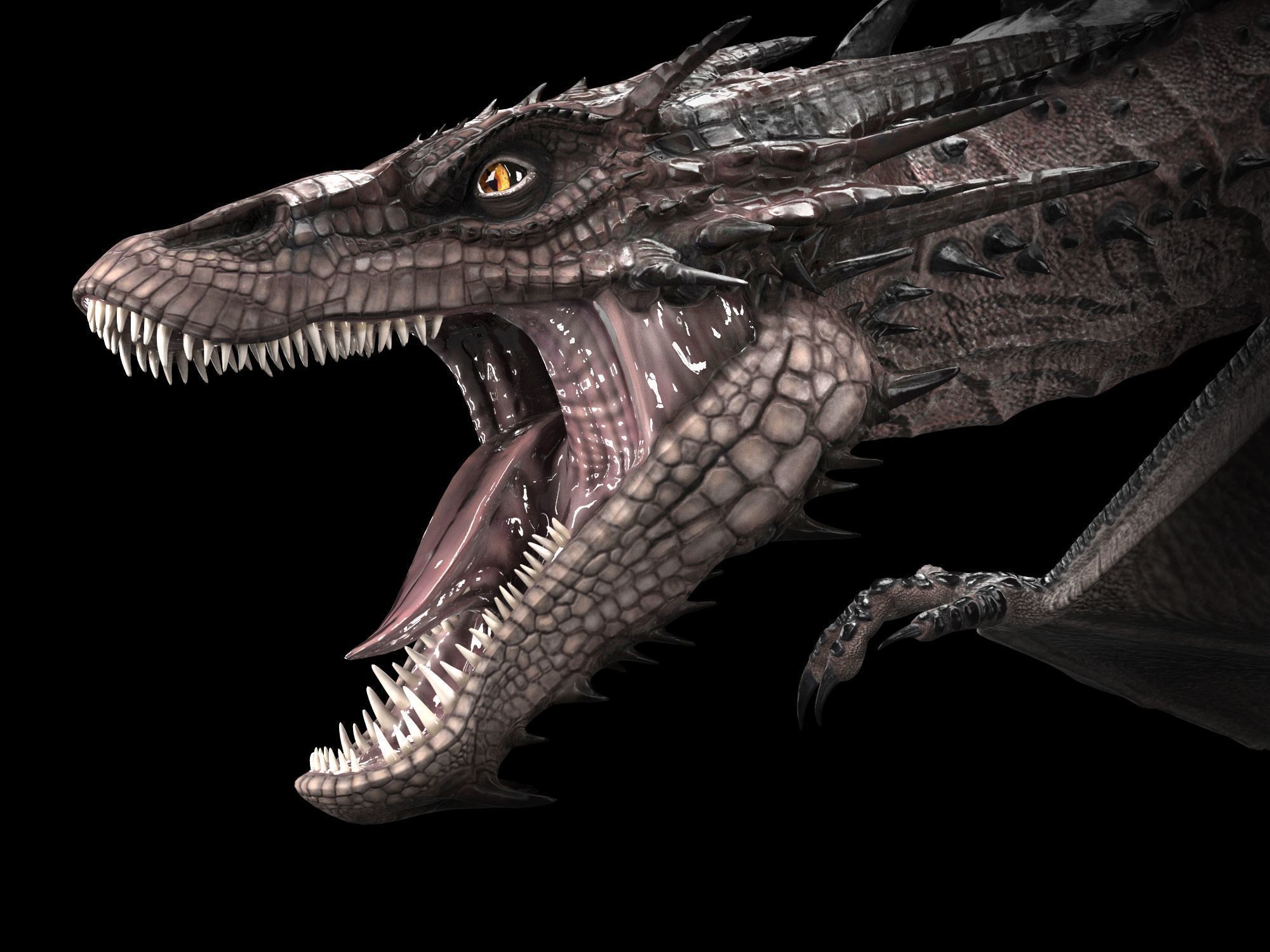 Smaug Hobbit Dragon 3D model rigged | CGTrader