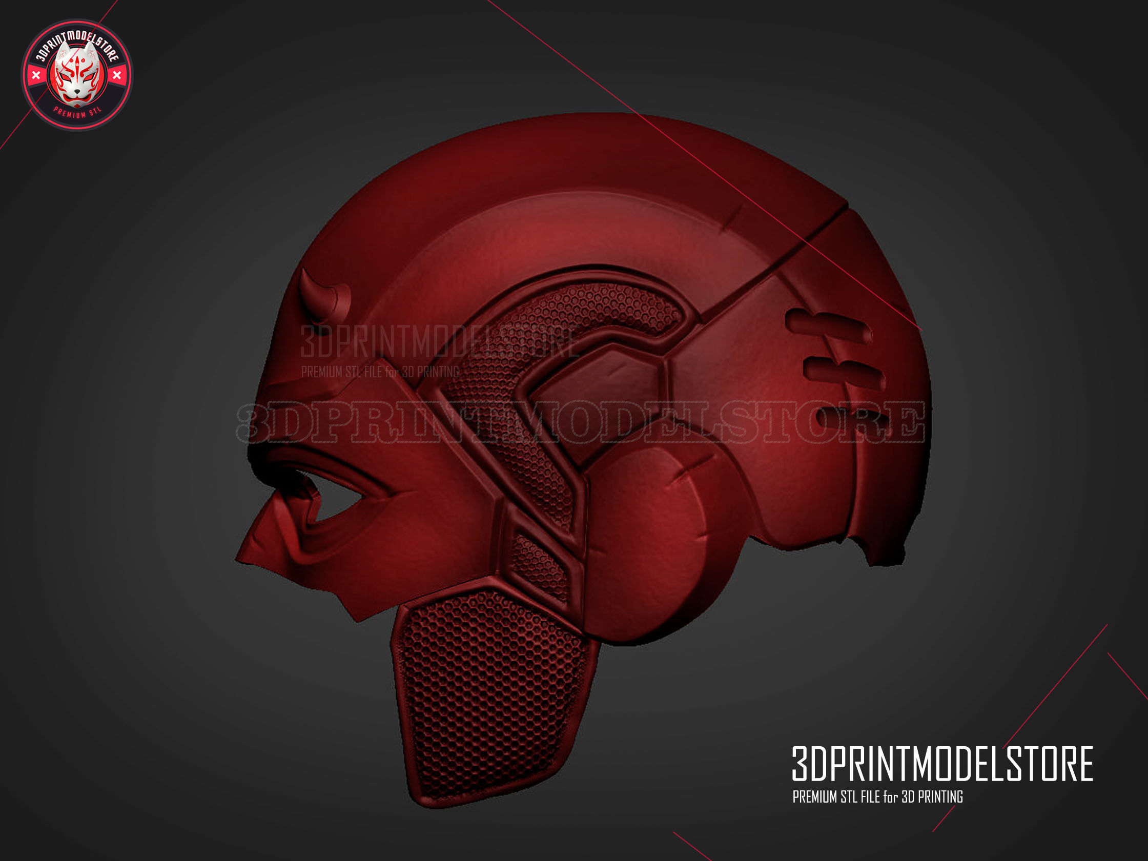 Daredevil Mask Marvel Cosplay - Halloween Costume 3D model 3D printable ...
