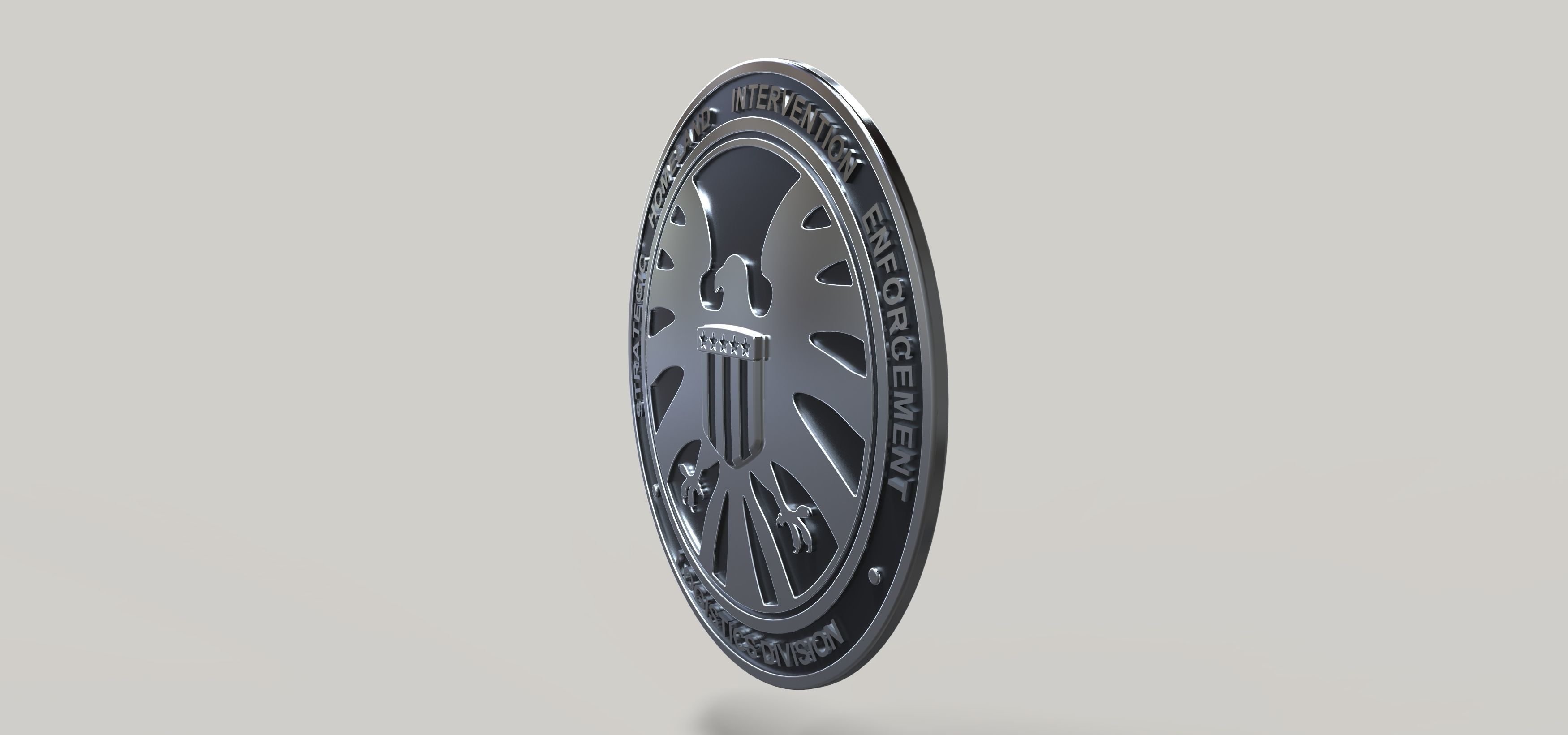 3D printable SHIELD Identification Badge 3D model | CGTrader
