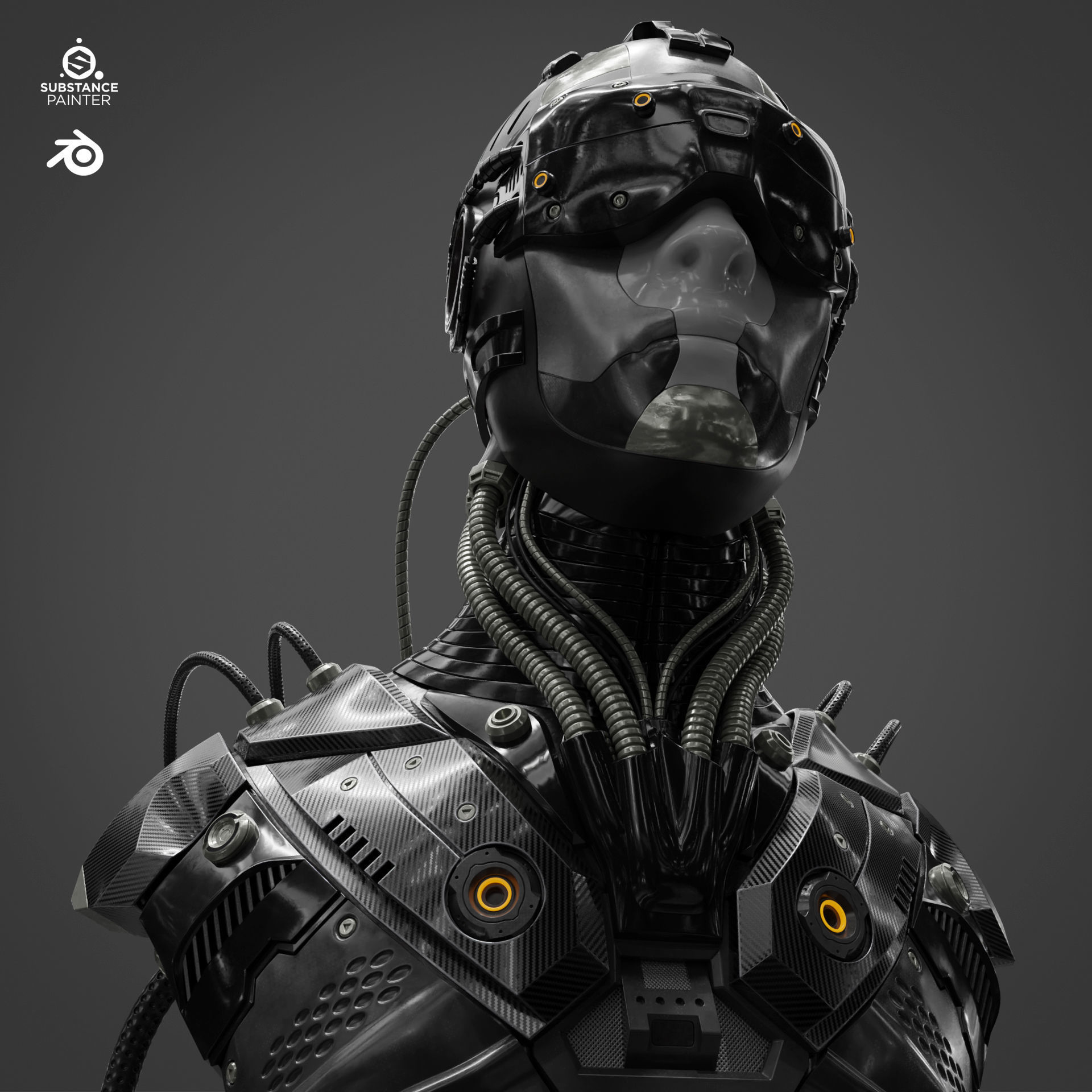 Sci Fi - Character 01 - Bust 3D model | CGTrader