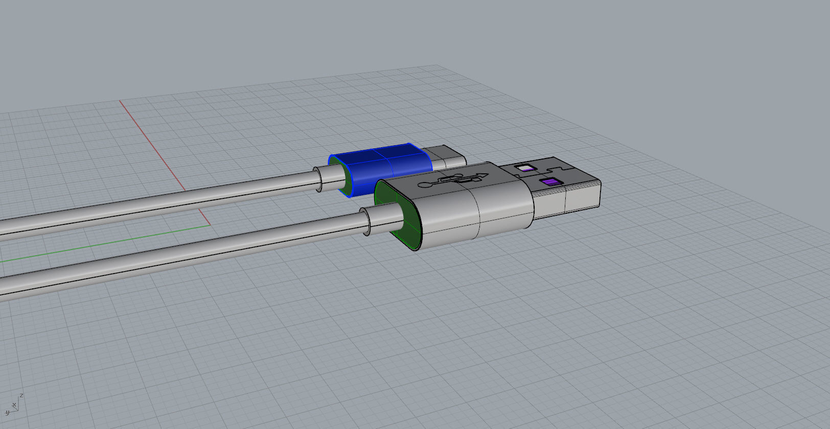 TYPE C USB CABLE 3D model 3D model 3D printable | CGTrader