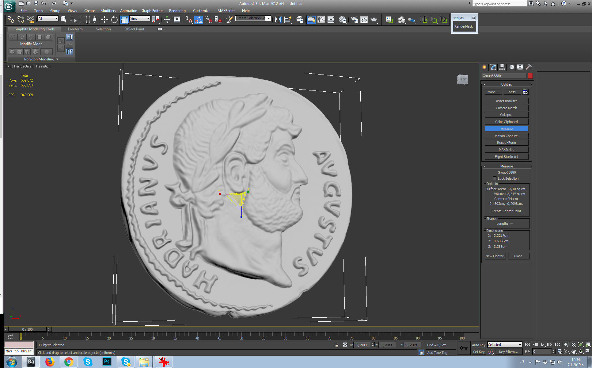 avgust coin-3d print model 3D model 3D printable | CGTrader