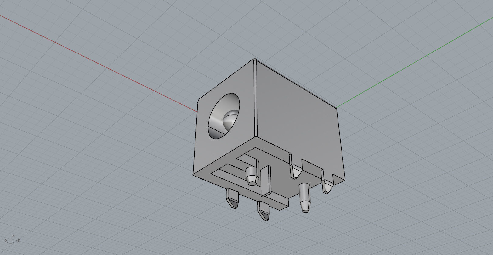 DC power jack 3D MODEL 3D model 3D printable | CGTrader