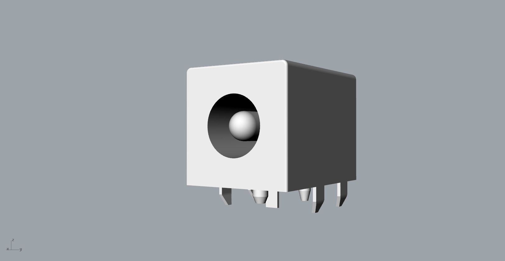 DC power jack 3D MODEL 3D model 3D printable | CGTrader