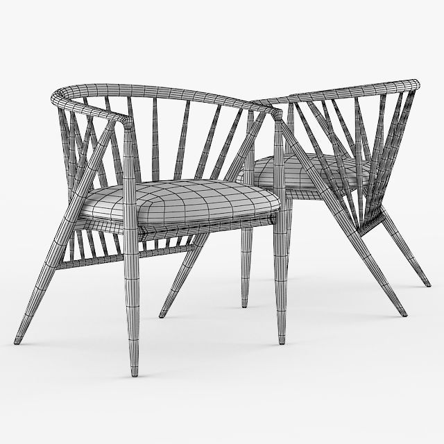 Spindle Chair 3D model | CGTrader