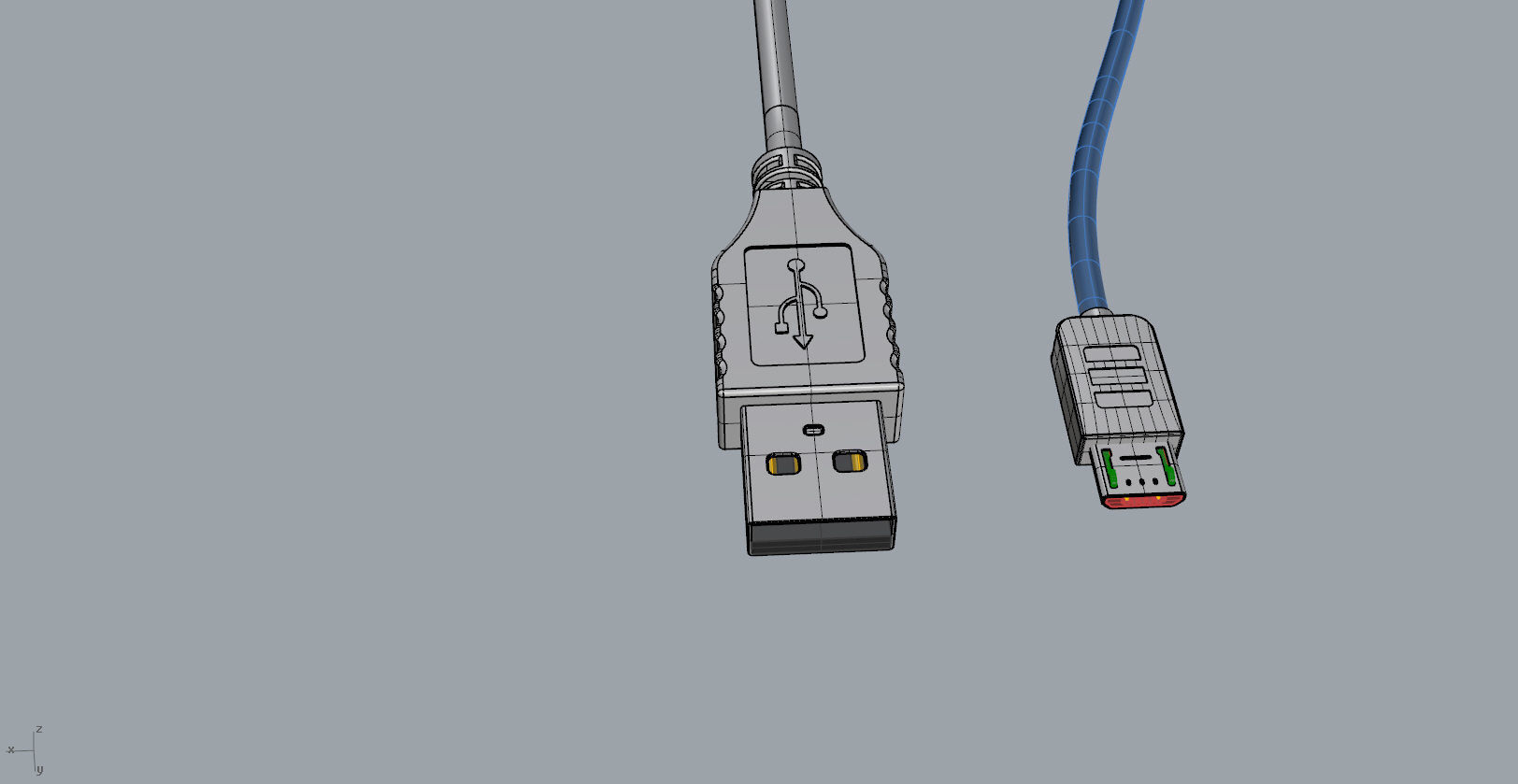 Original Micro USB 3d model design 3D model 3D printable | CGTrader