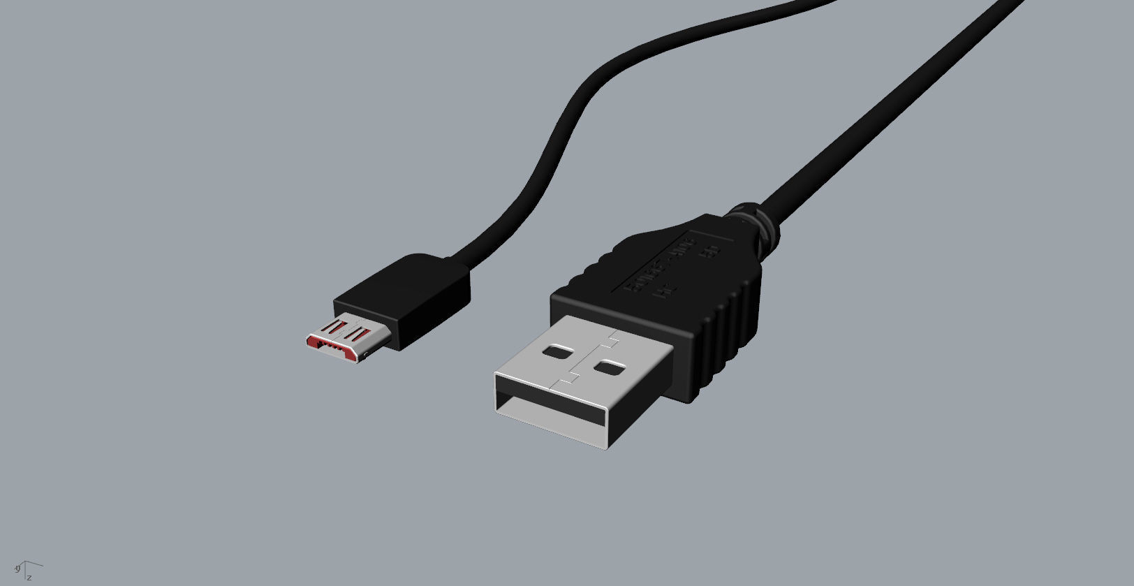 Original Micro USB 3d model design 3D model 3D printable | CGTrader