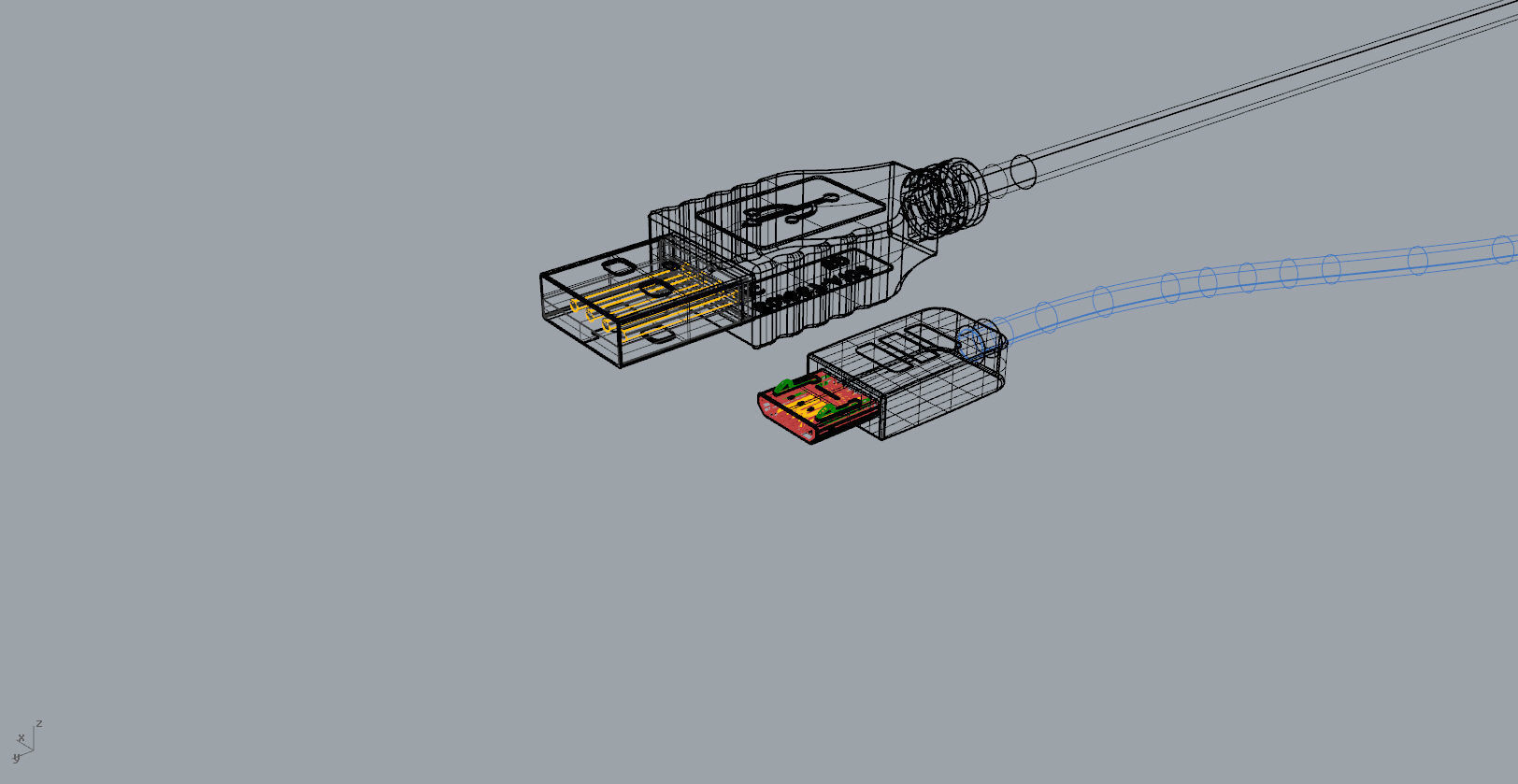Original Micro USB 3d model design 3D model 3D printable | CGTrader