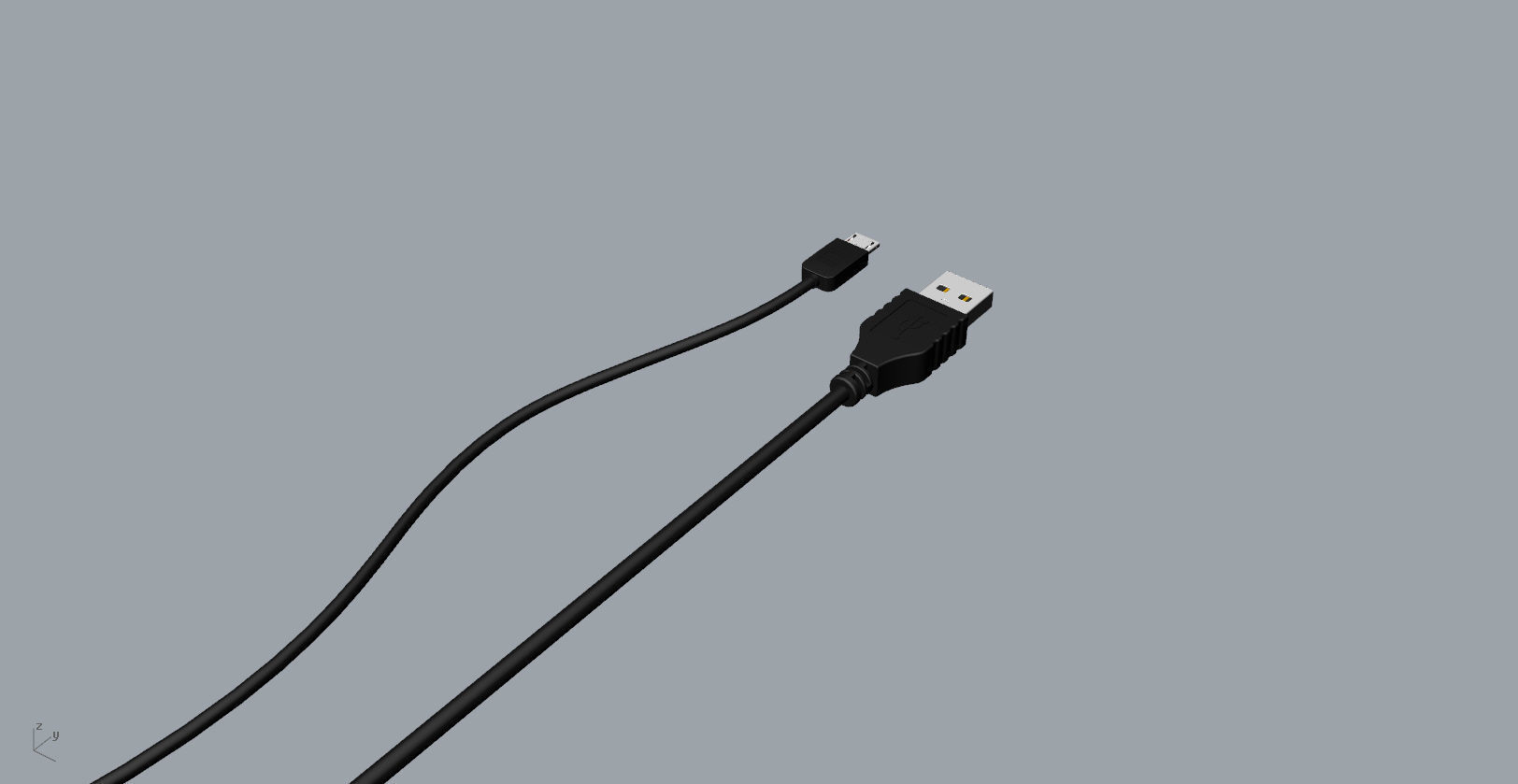 Original Micro USB 3d model design 3D model 3D printable | CGTrader