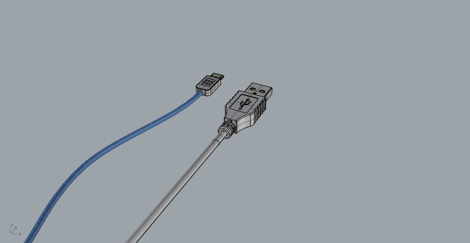 Original Micro USB 3d model design 3D model 3D printable | CGTrader