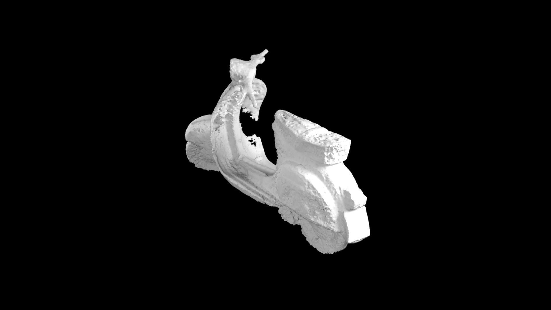 Realistic old corroded Vespa Motorcycle model textured with stl 3D ...