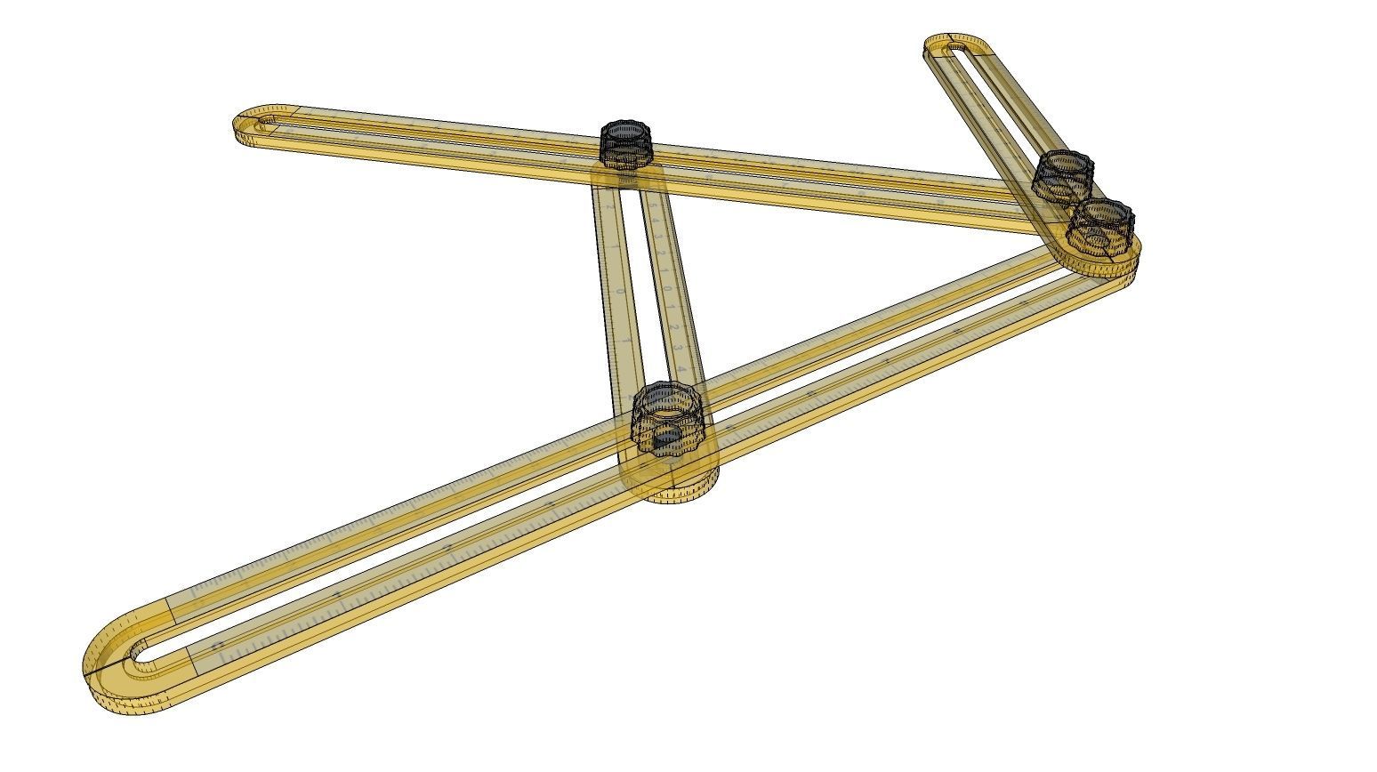 Multi Angle Ruler 3D model | CGTrader